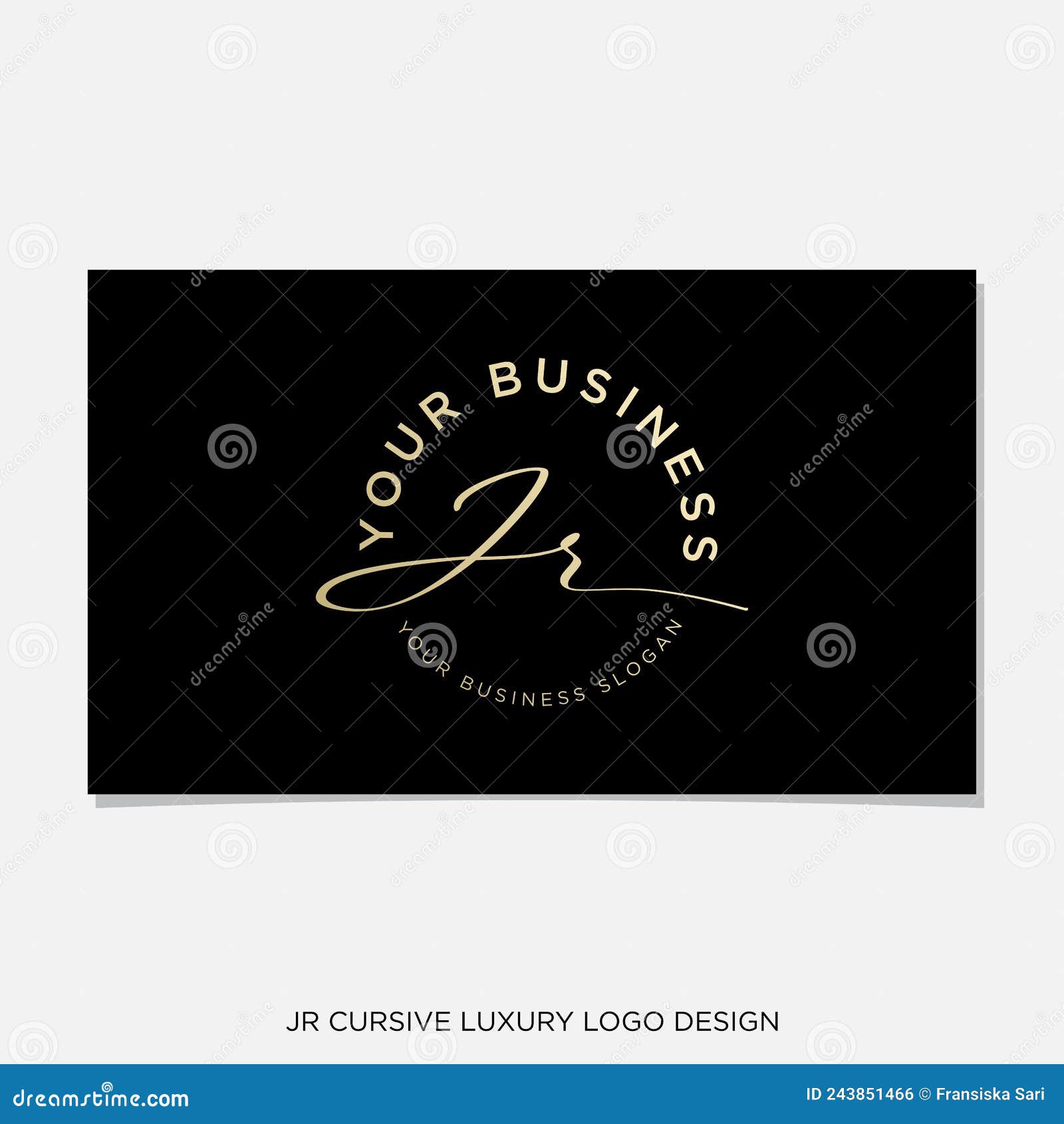 JR SIGNATURE LUXURY LOGO stock vector. Illustration of business - 243851466