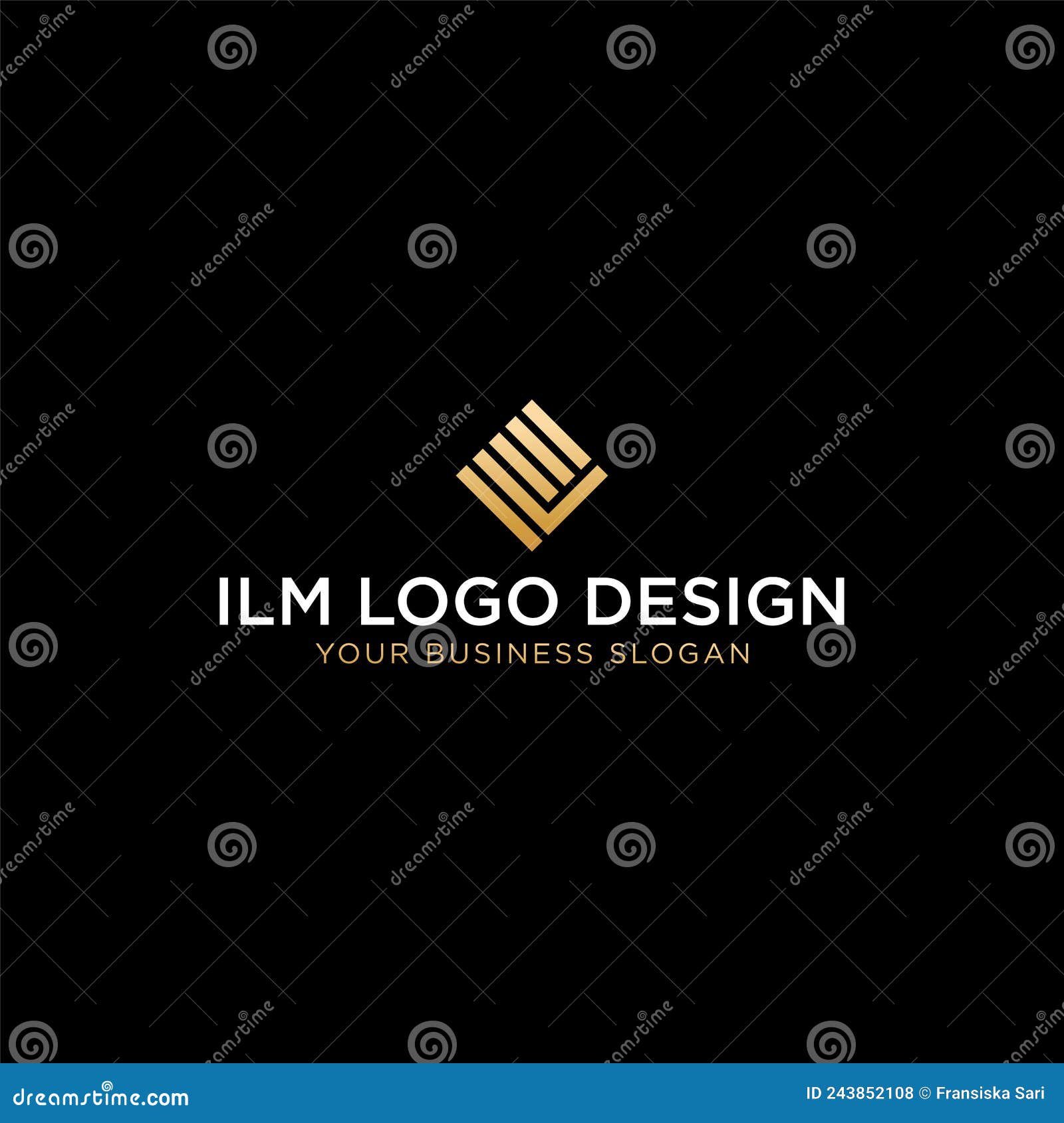 ILM INITIAL LOGO stock vector. Illustration of corporate - 243852108