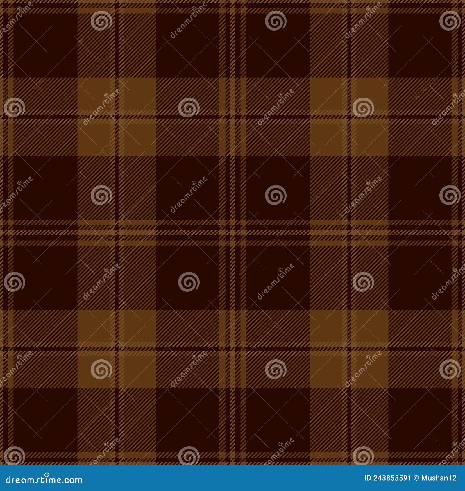 Brown Tartan Plaid. Scottish Pattern Fabric Swatch Close-up. Stock ...