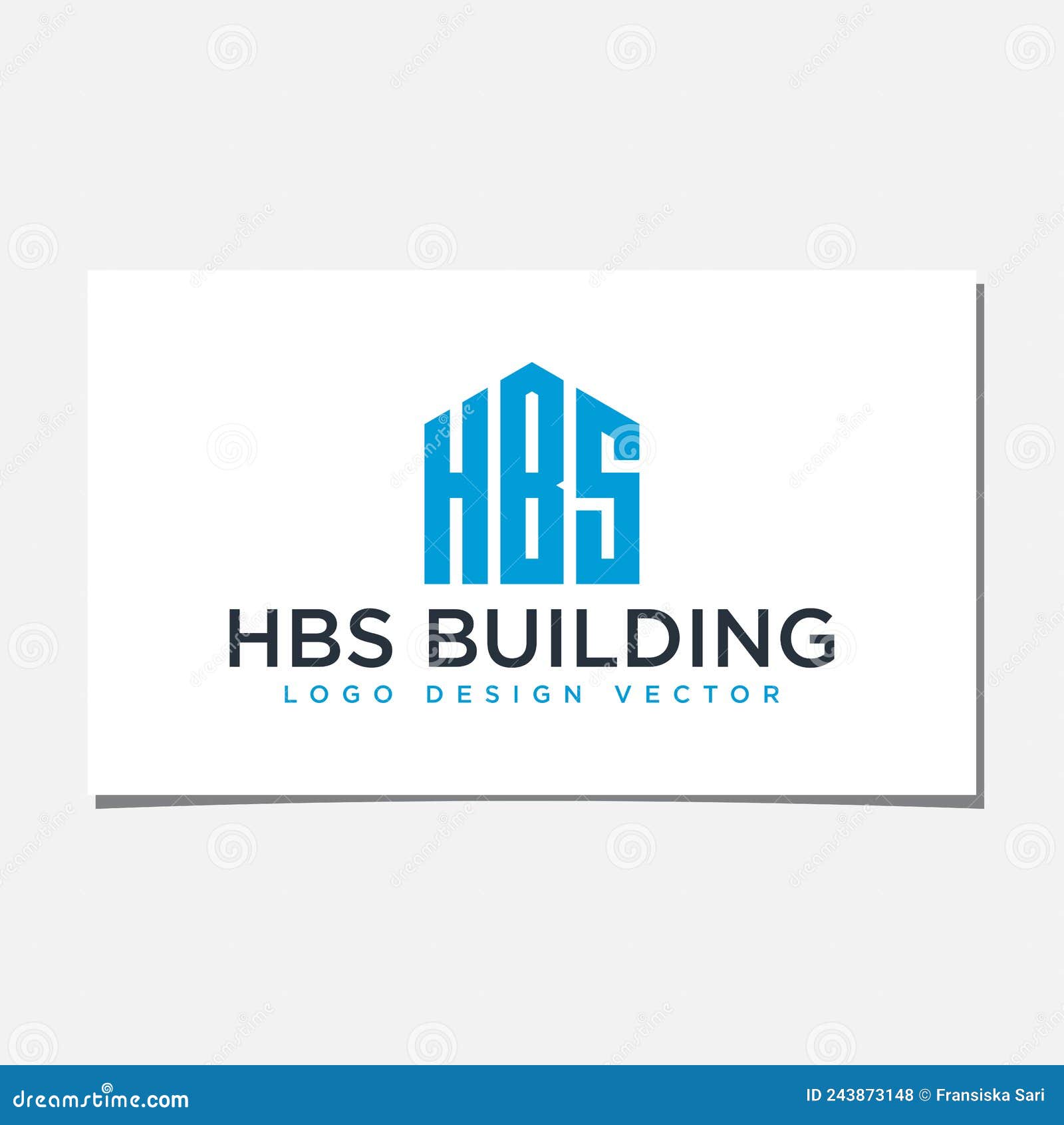 HBS BUILDING LOGO stock vector. Illustration of eps10 - 243873148