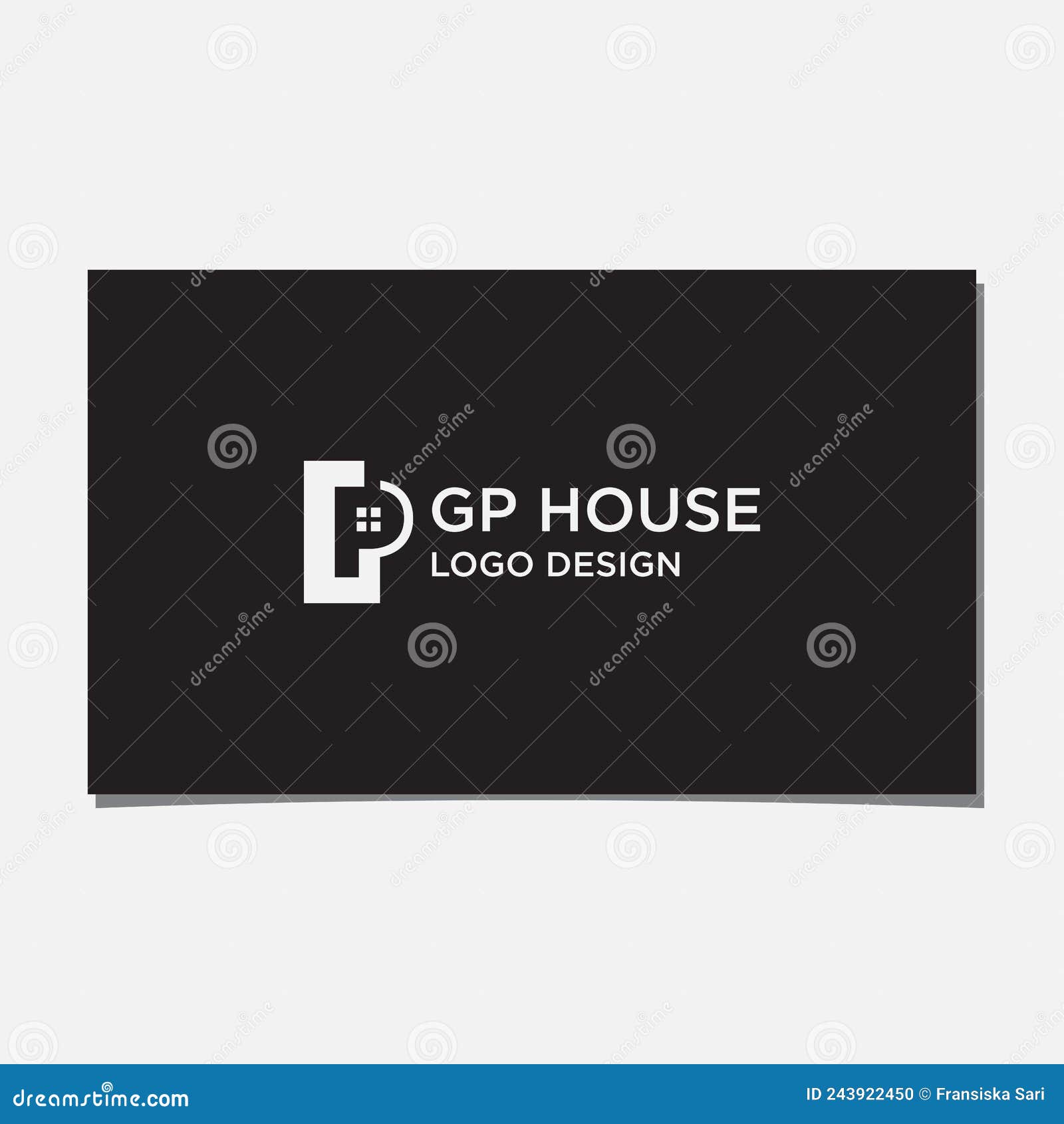 GP HOUSE LOGO stock vector. Illustration of mark, estate - 243922450