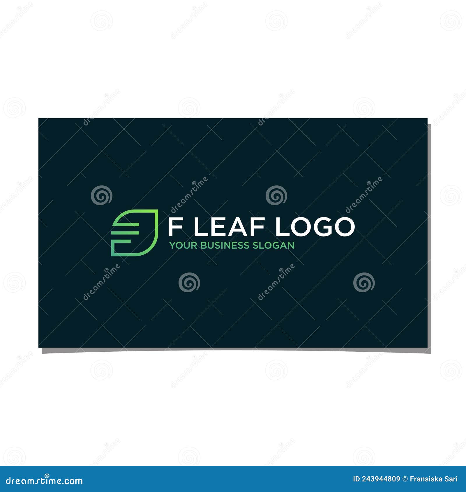 F LEAF LOGO stock vector. Illustration of green, farmer - 243944809