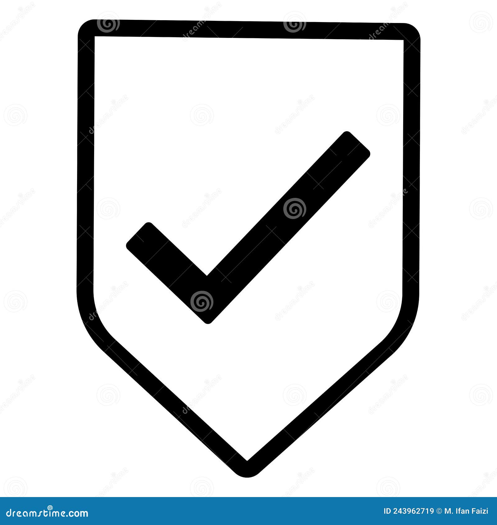 Shield with a Check Mark Safe and Protect Logo Icon Stock Vector ...