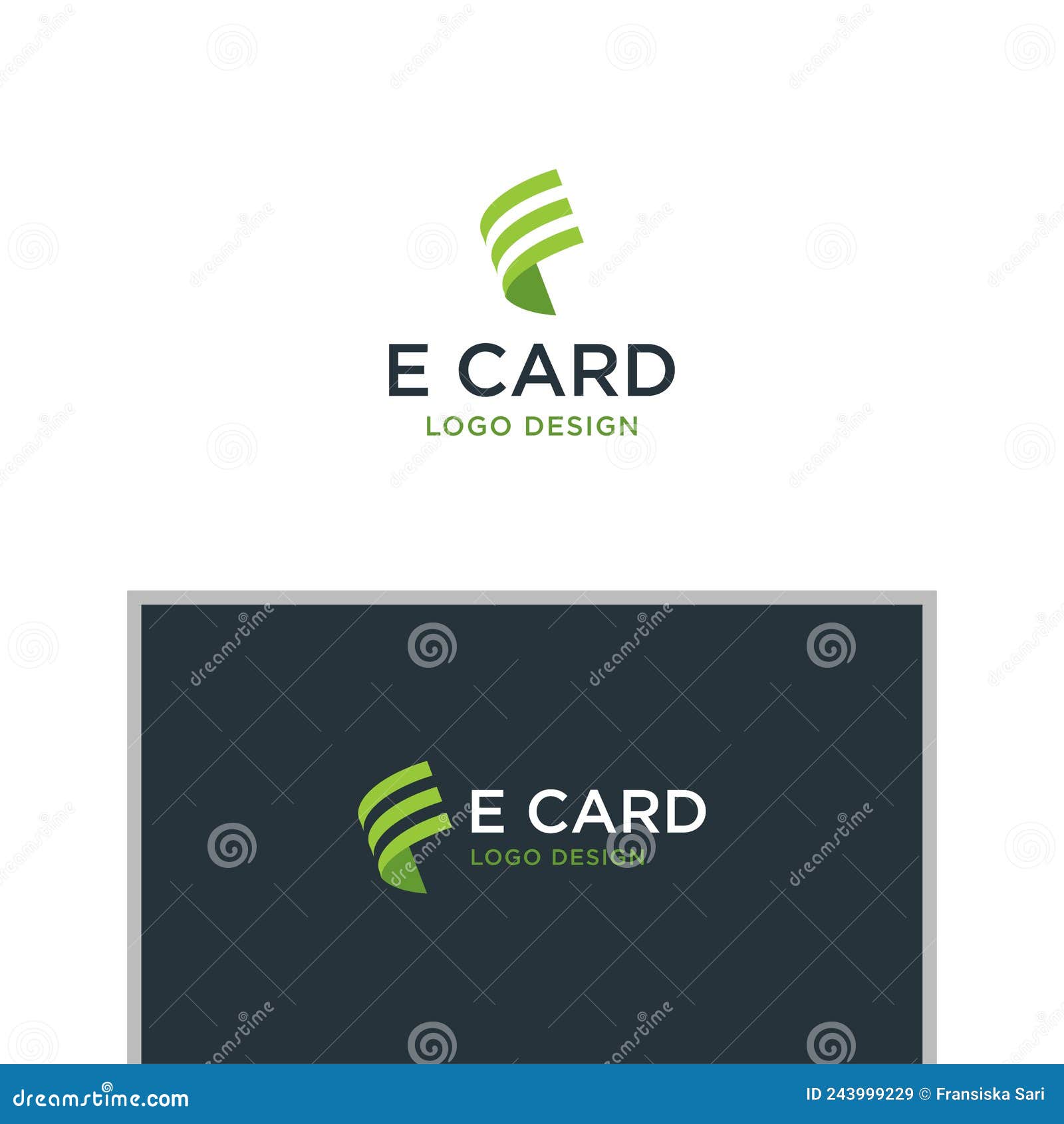 E CARD or E MONEY LOGO stock vector. Illustration of development ...