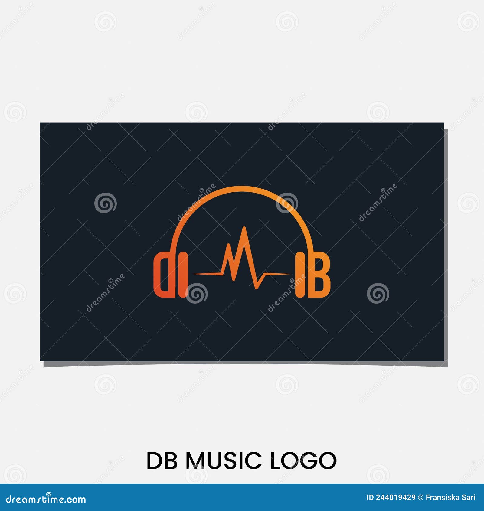 DMB EARPHONE LOGO stock vector. Illustration of creative - 244019429