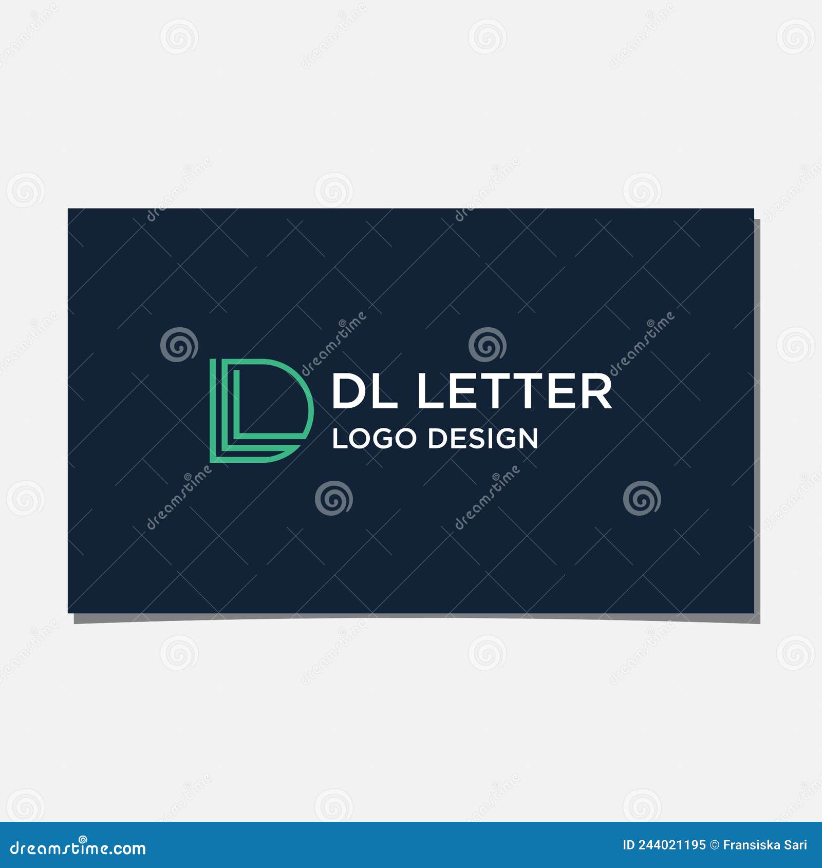 DL INITIAL LOGO stock vector. Illustration of initial - 244021195