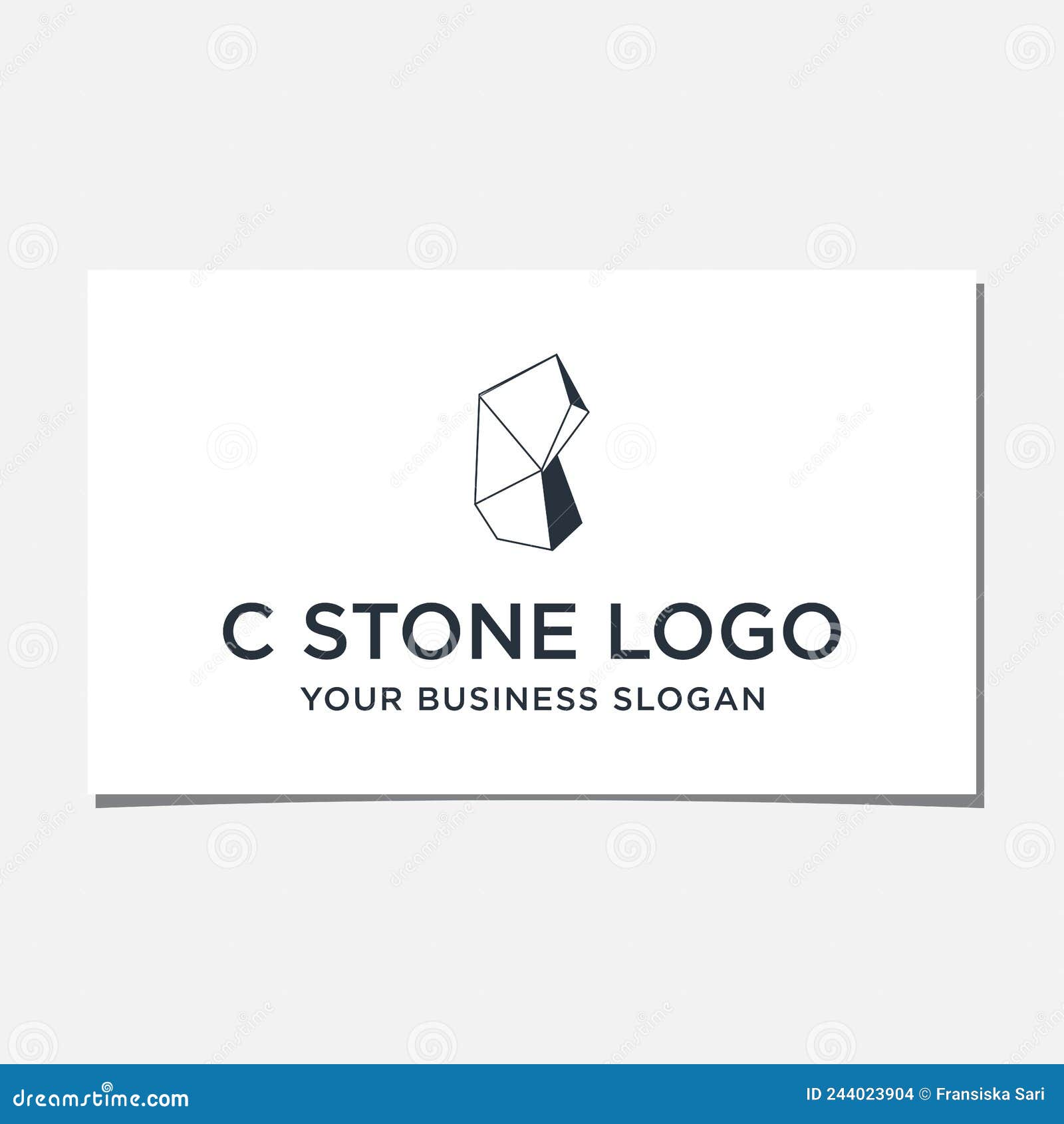 C STONE LOGO stock vector. Illustration of eps10, print - 244023904