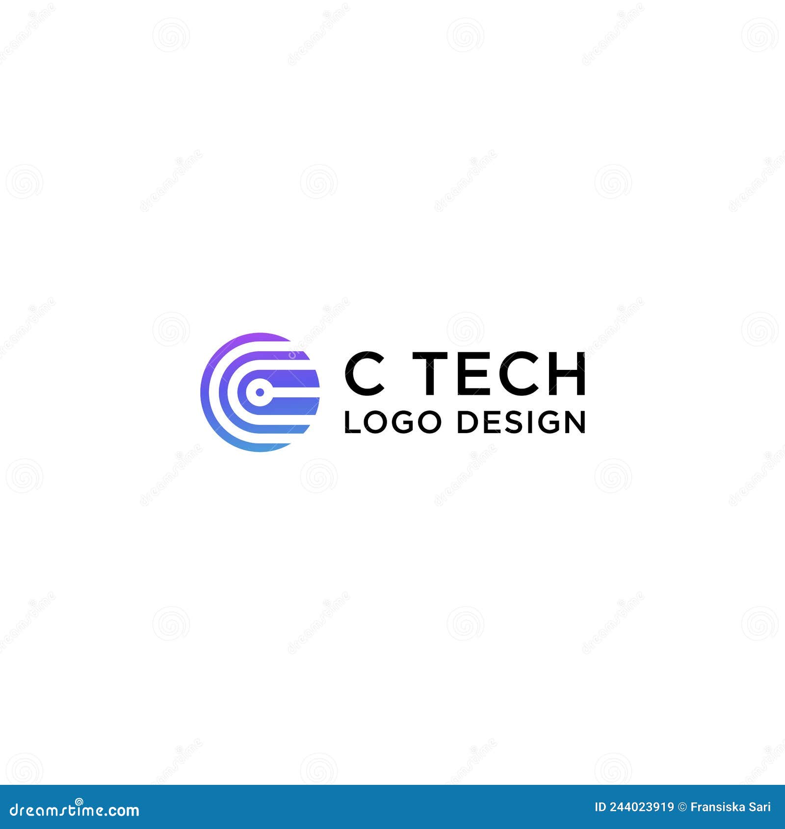 CC or C TECH LOGO stock vector. Illustration of digital - 244023919