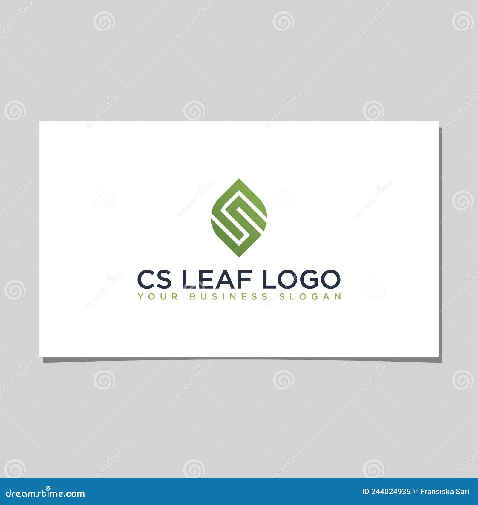 CS or NS LEAF LOGO stock vector. Illustration of landscaping - 244024935