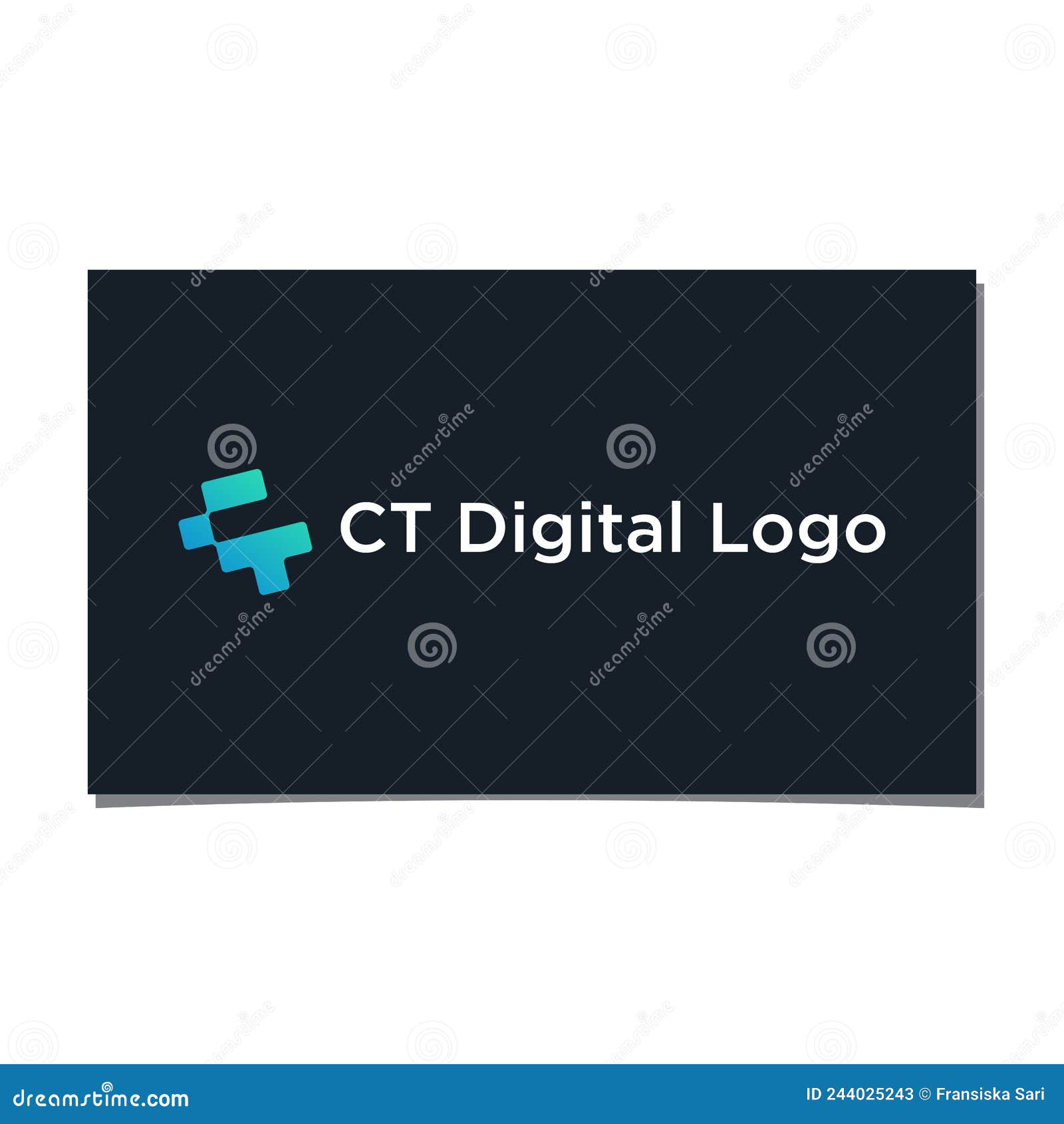CT DIGITAL LOGO stock vector. Illustration of corporate - 244025243