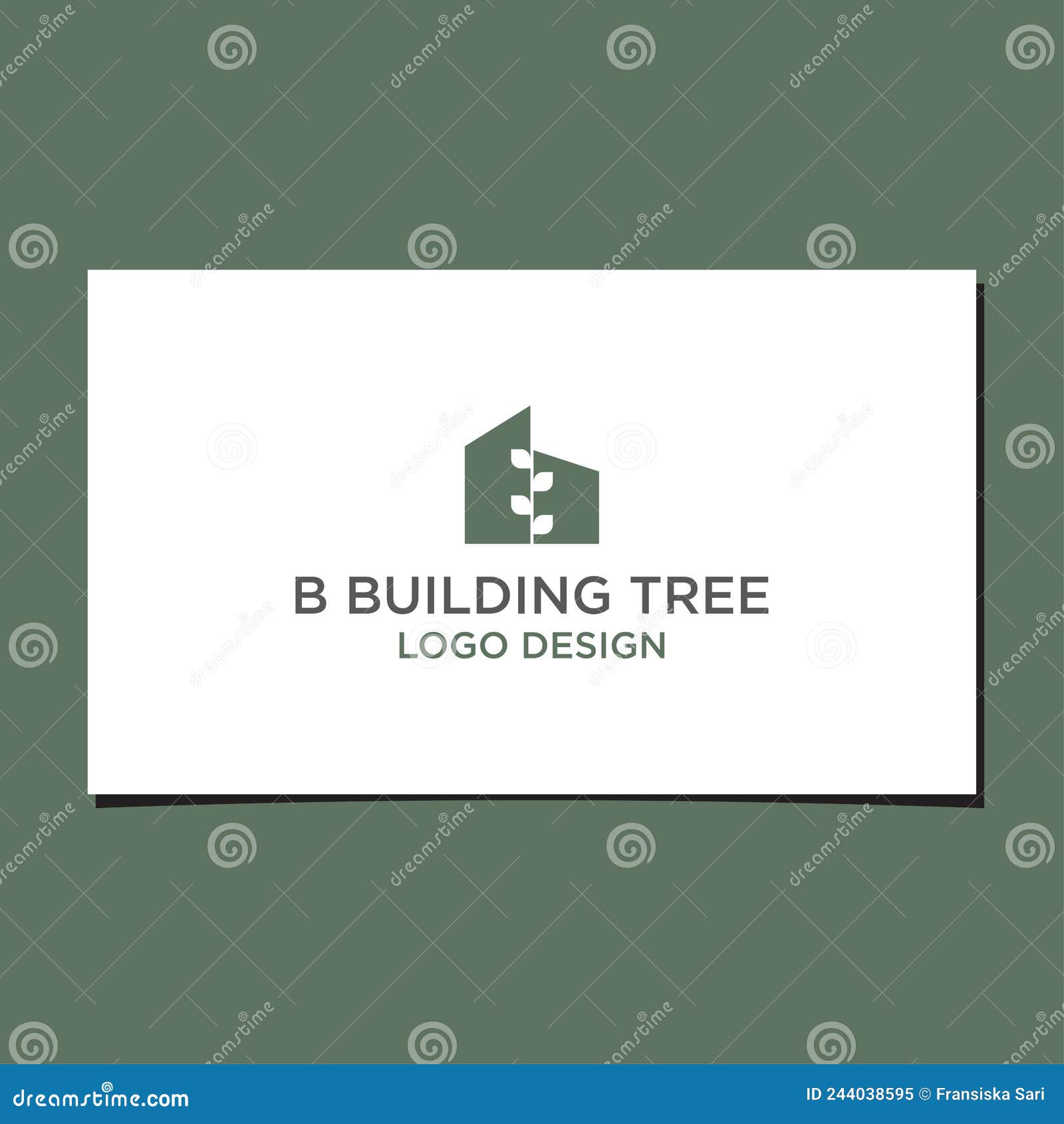 B TREE BUILDING LOGO stock vector. Illustration of organic - 244038595
