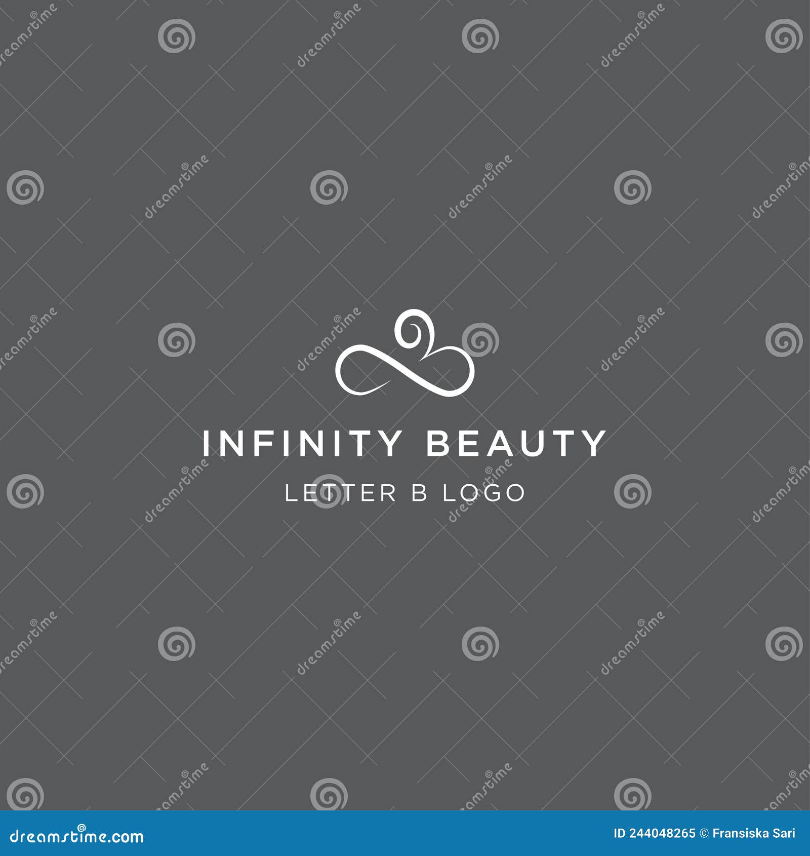 B INFINTY LUXURY LOGO stock vector. Illustration of endless - 244048265