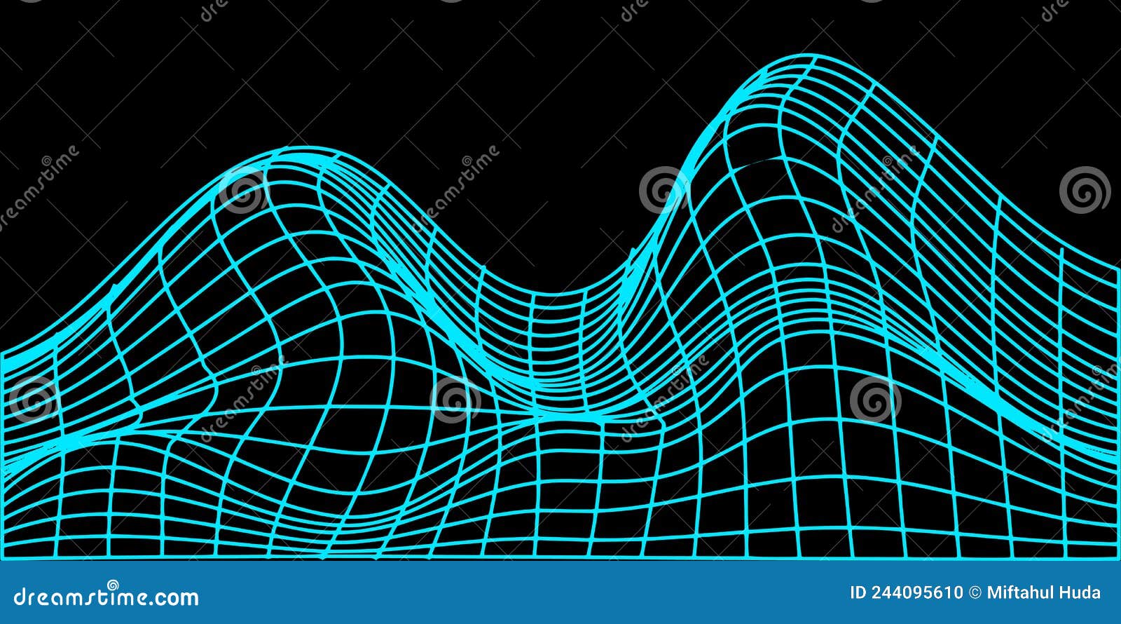 Abstract 80s Retro Design Element. Wireframe Technology Background ...