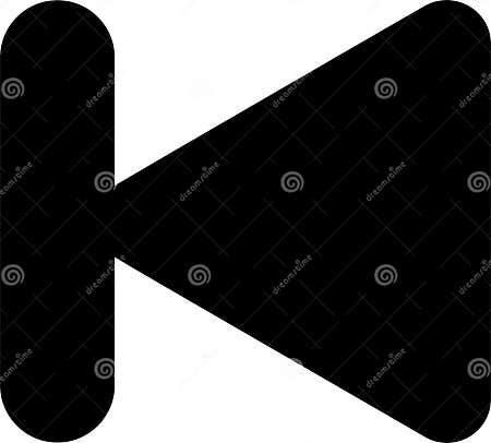 Skip Back Icon stock vector. Illustration of background - 244103000