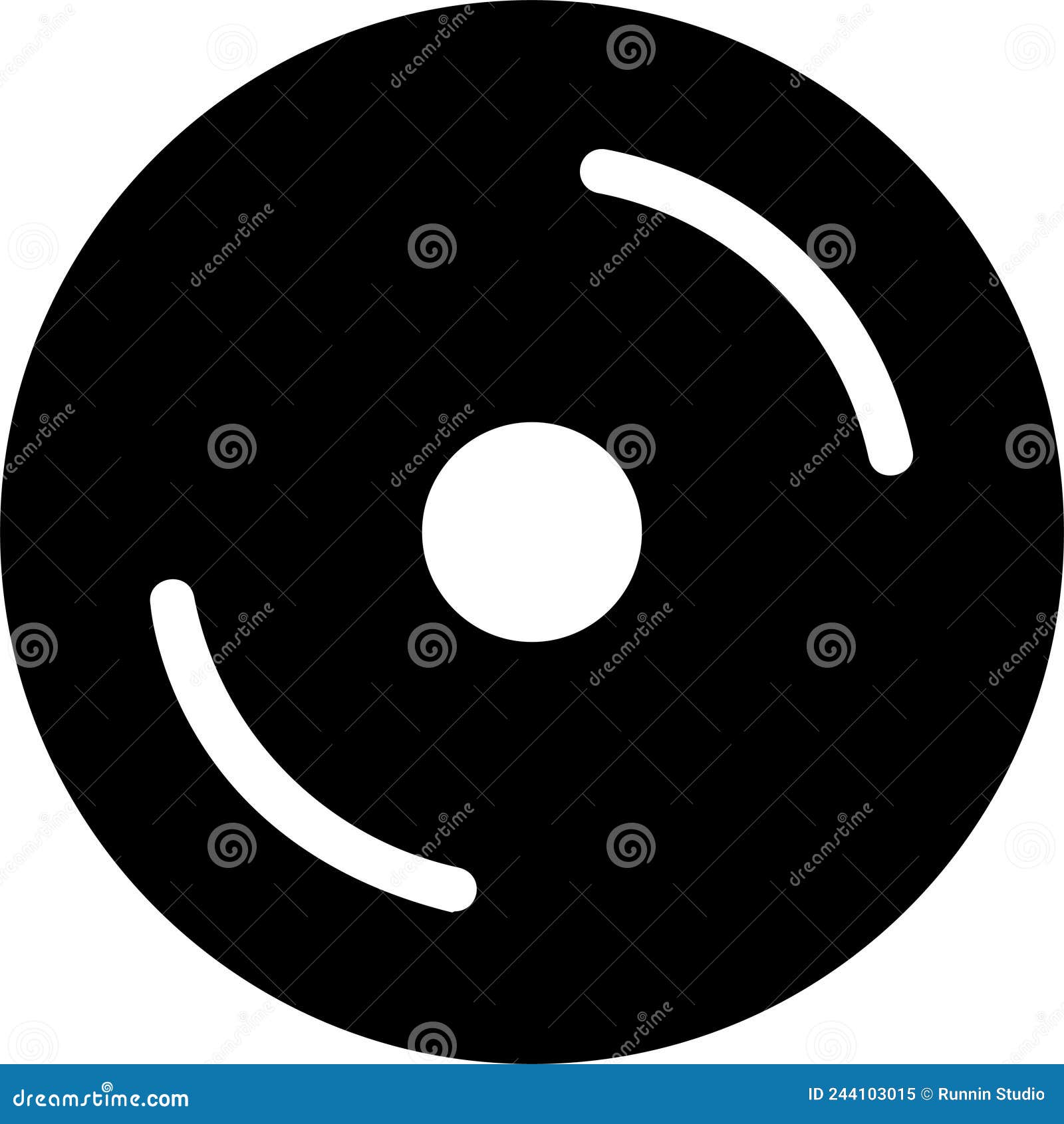 Cd Icon stock vector. Illustration of digital, element - 244103015