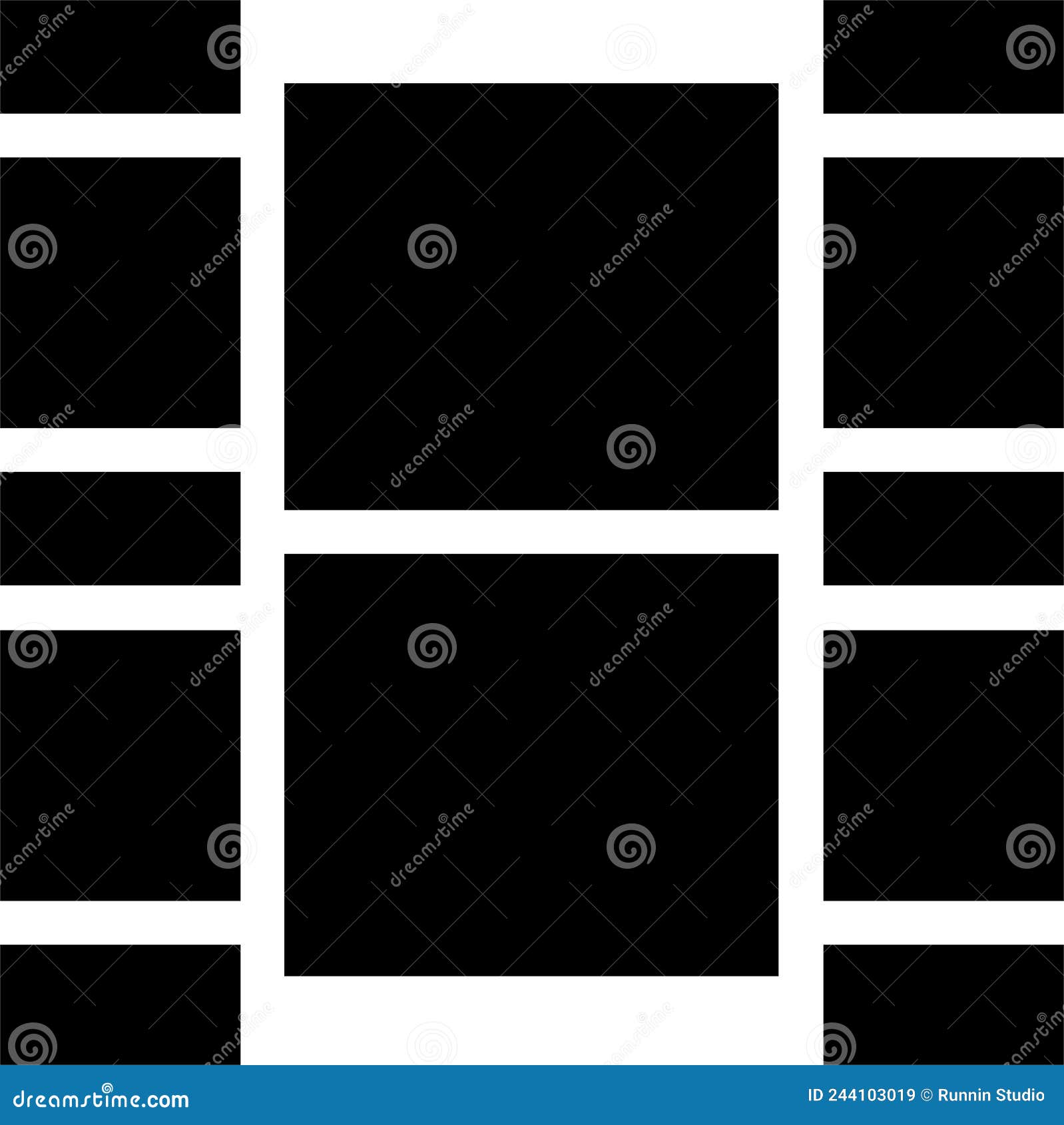 Camera Reel Icon stock vector. Illustration of motion - 244103019