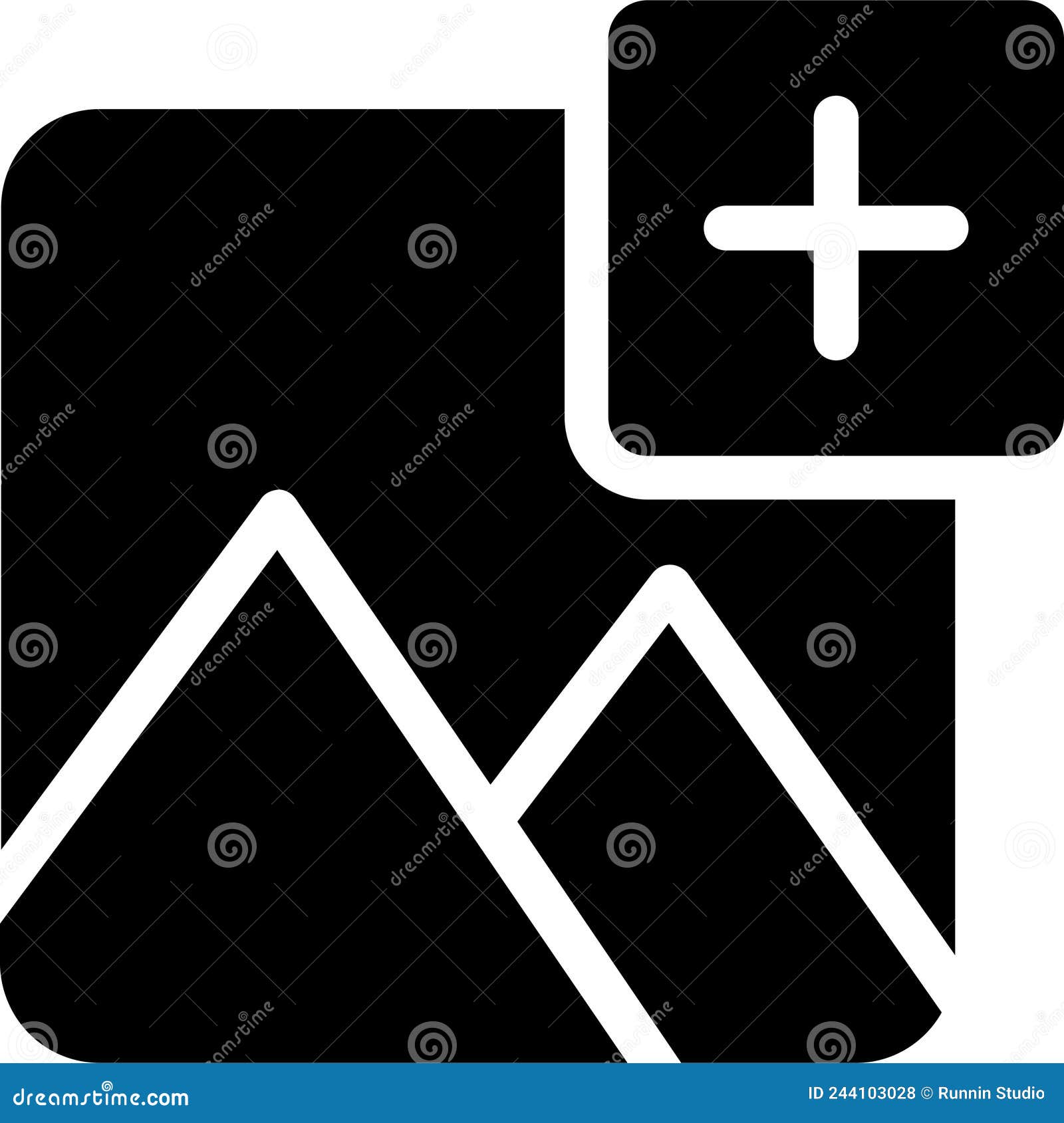 Add Image Icon stock vector. Illustration of collection - 244103028