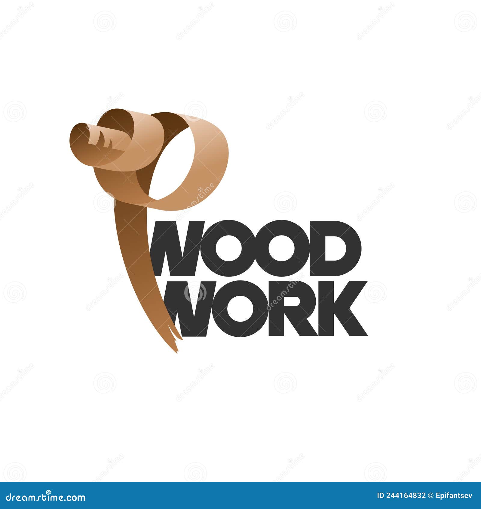 Wood Work Logo Design Template. Carpentry Professional Service. Cross ...