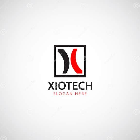 Xiotech X Letter Logo Design Template Stock Vector - Illustration of ...