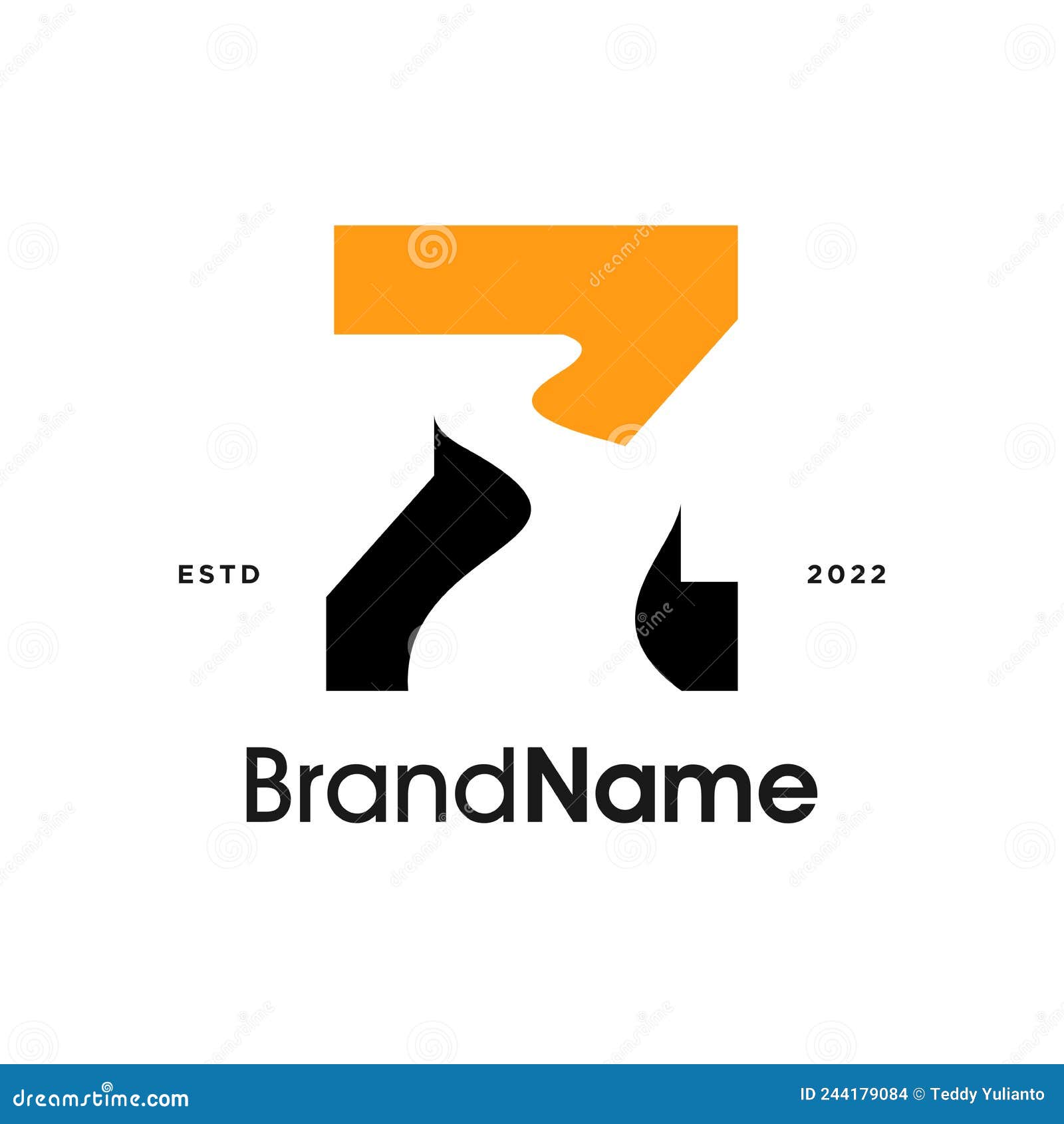 Initial Z Road Path logo stock vector. Illustration of place - 244179084