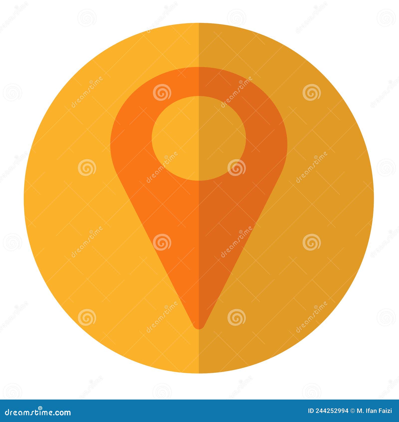 Vector Point Location Icon Papercut Design Stock Vector - Illustration ...