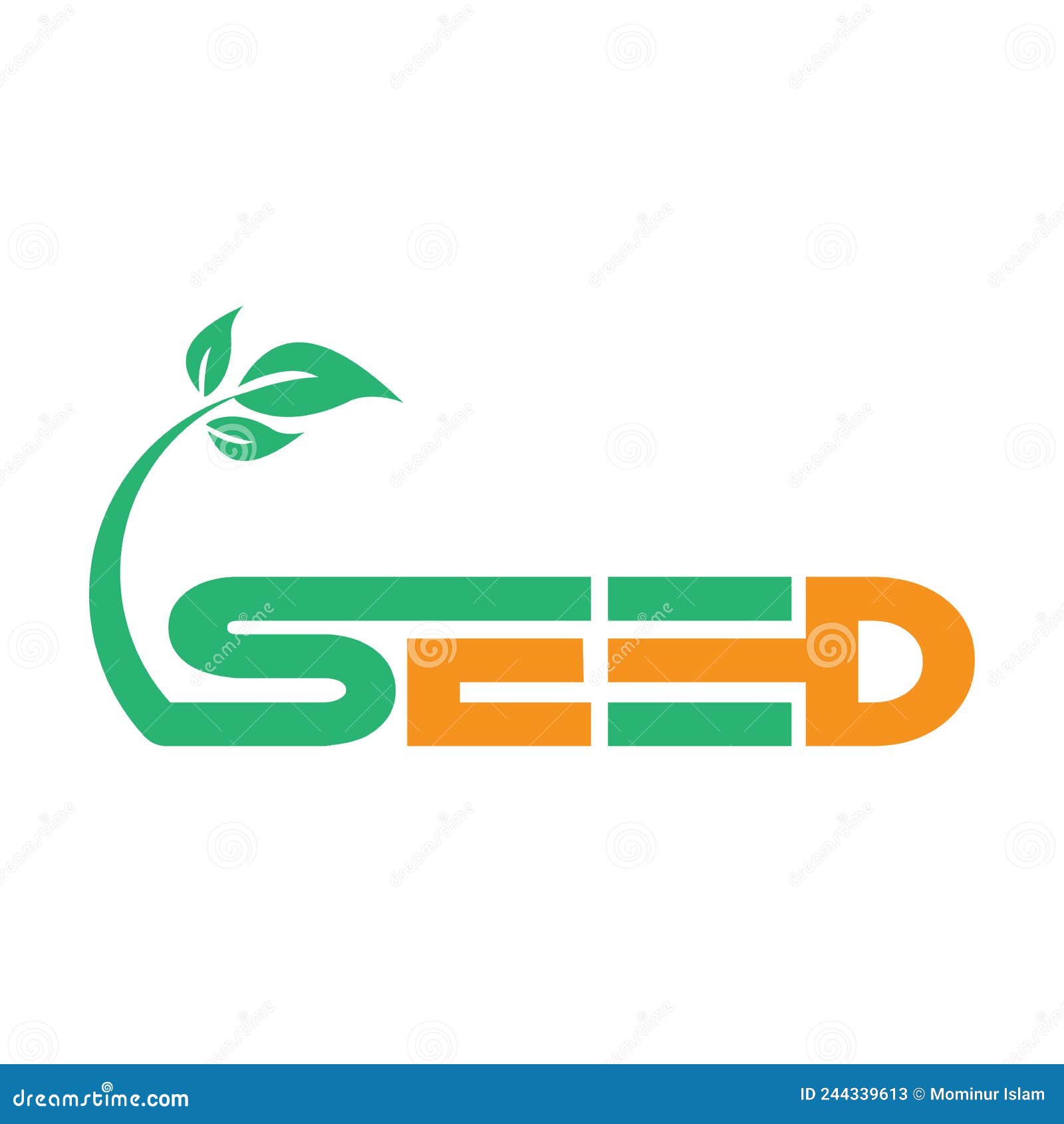 SEED LOGO DESIGN and TEMPLATE Stock Vector - Illustration of beauty ...