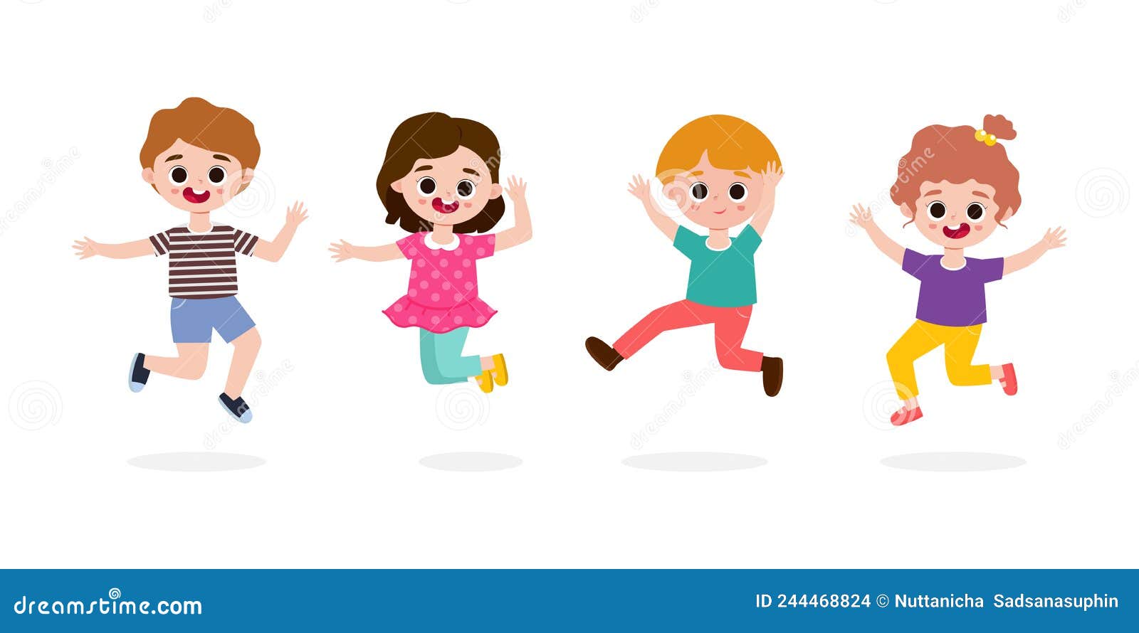 Children Jump For Joy