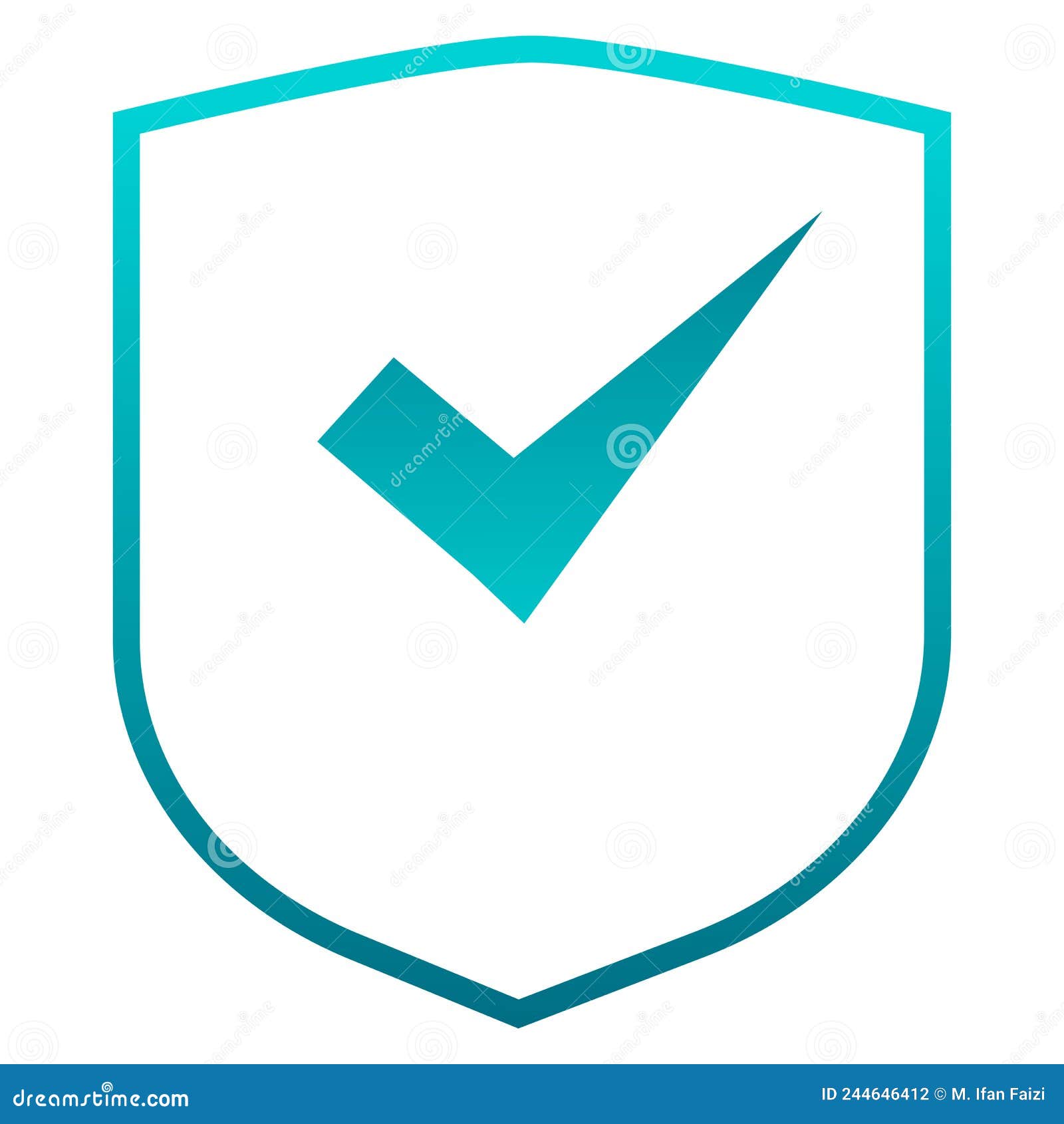 Element Vector Shield Blue with a Check Mark Safe and Protect Logo Icon ...