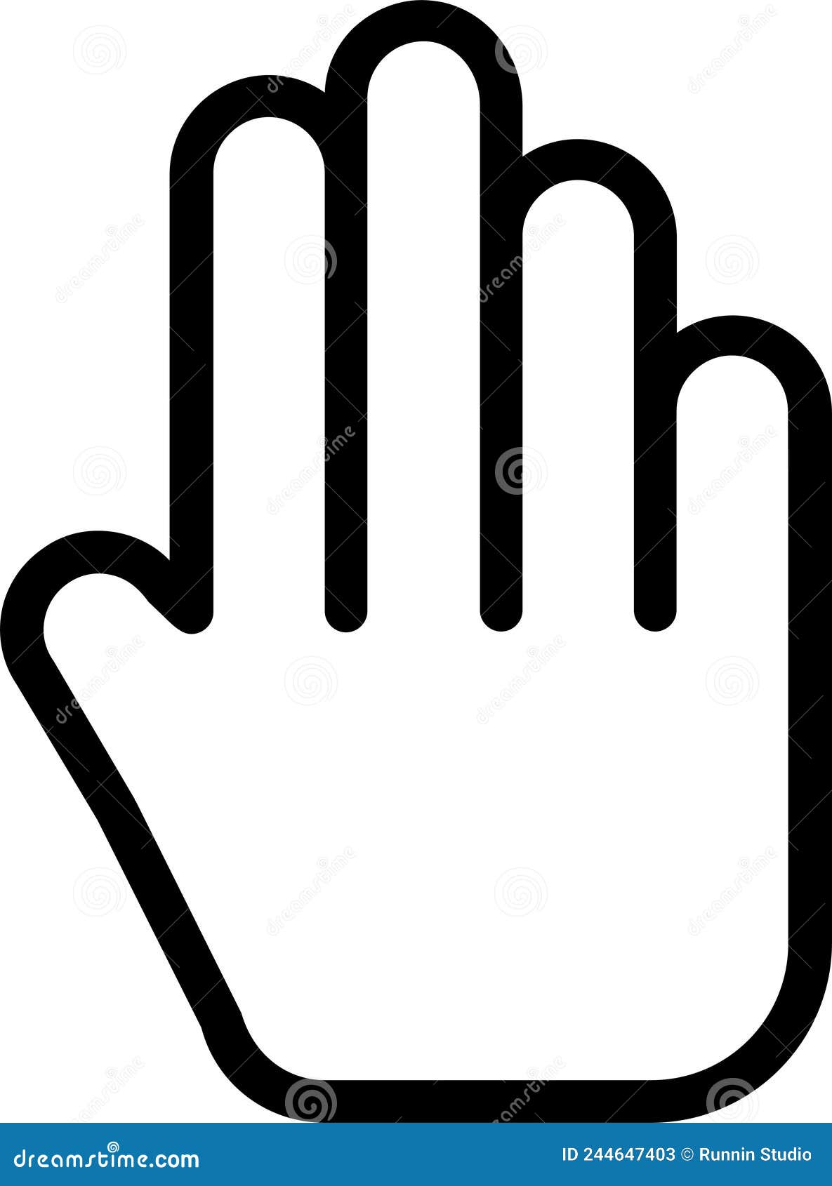 Right Stop Icon stock vector. Illustration of graphic - 244647403