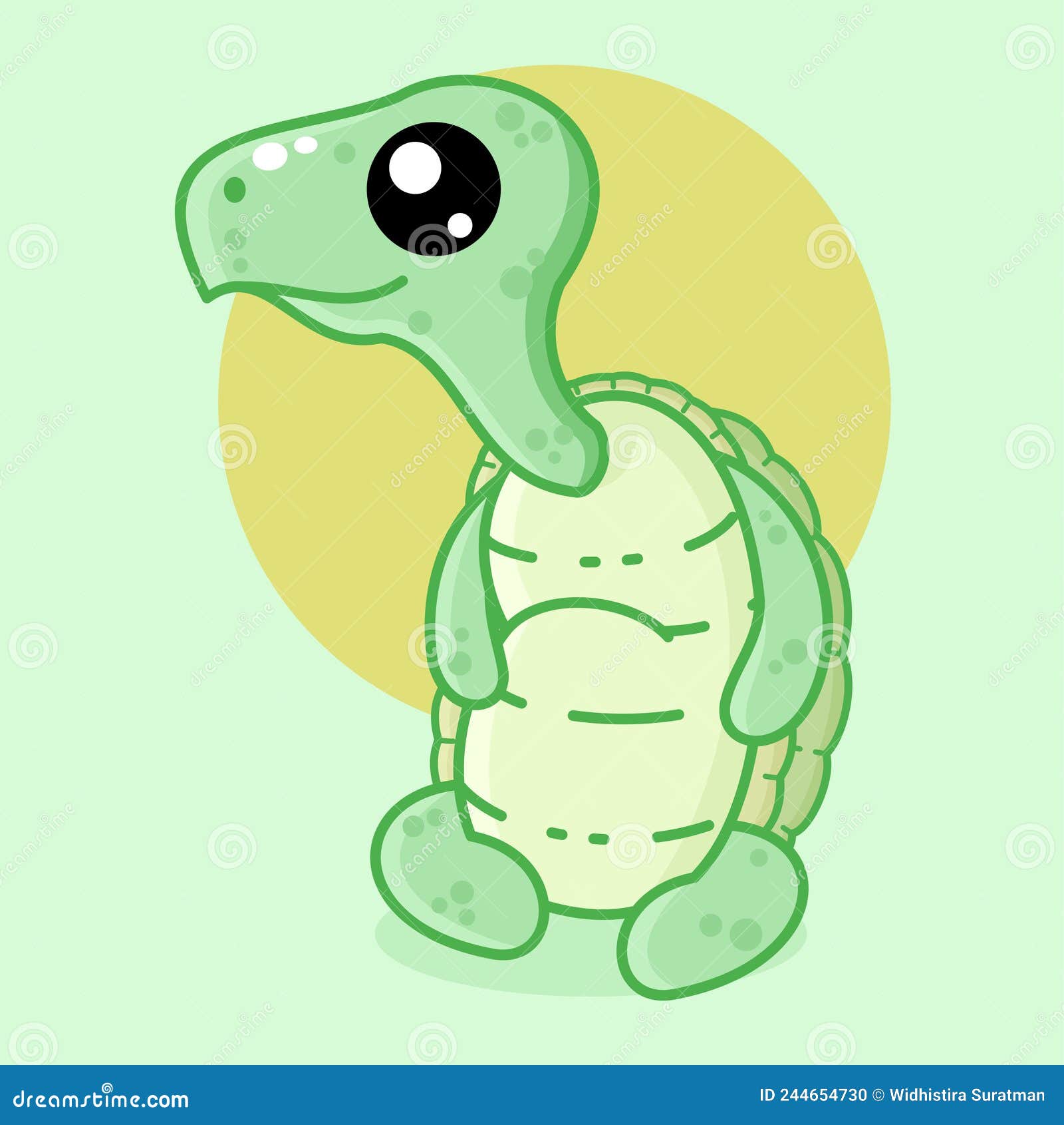 Cute Turtle Mascot Character Vector Stock Vector - Illustration of ...