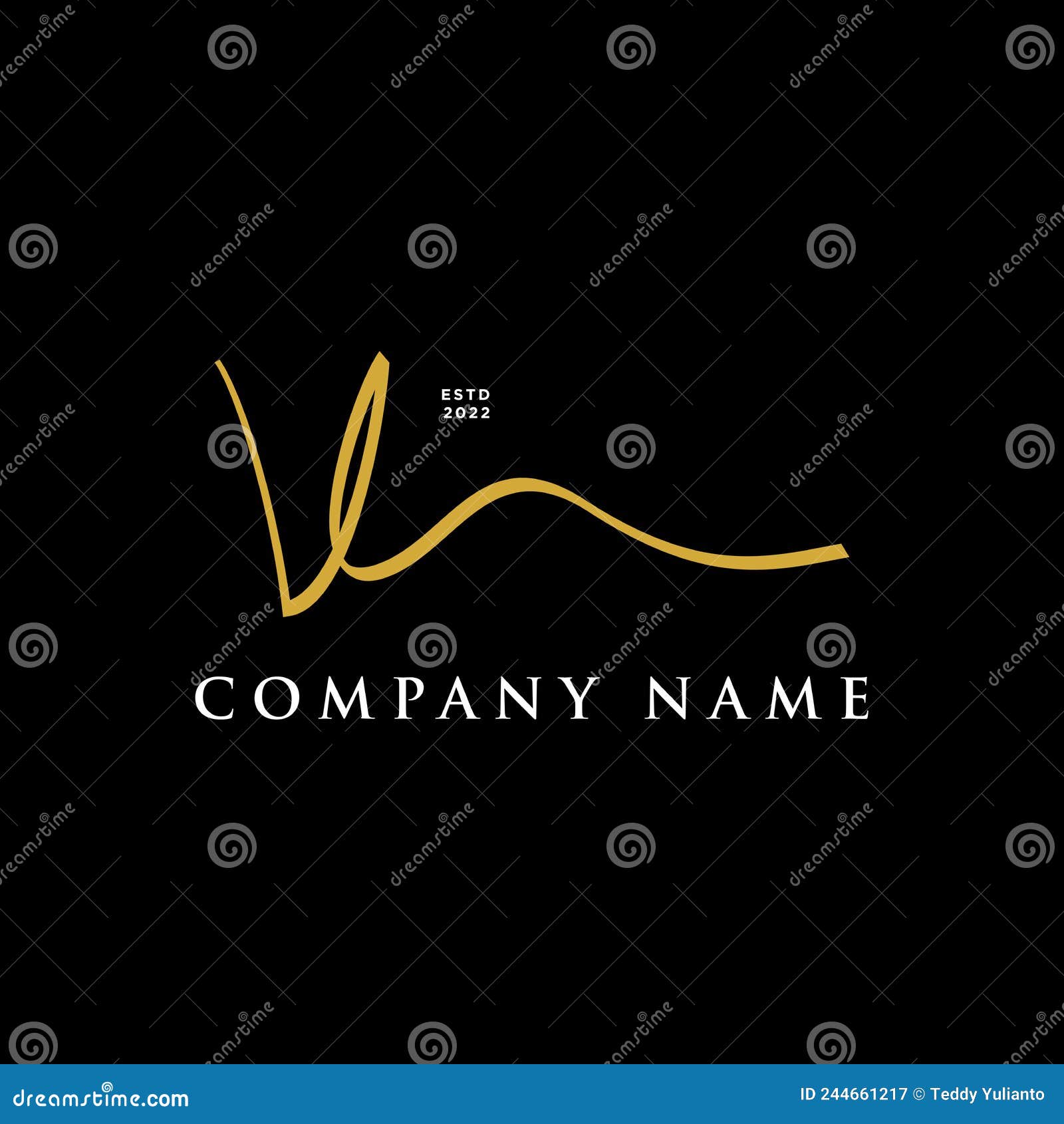Stylish Initial V Ribbon Logo Stock Vector - Illustration of industry ...