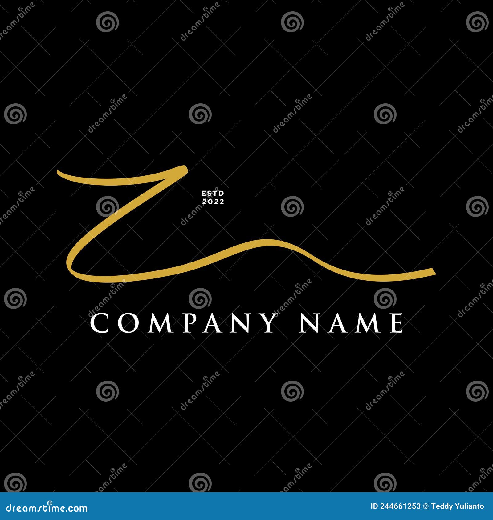 Stylish Initial Z Ribbon Logo Stock Vector - Illustration of abstract ...