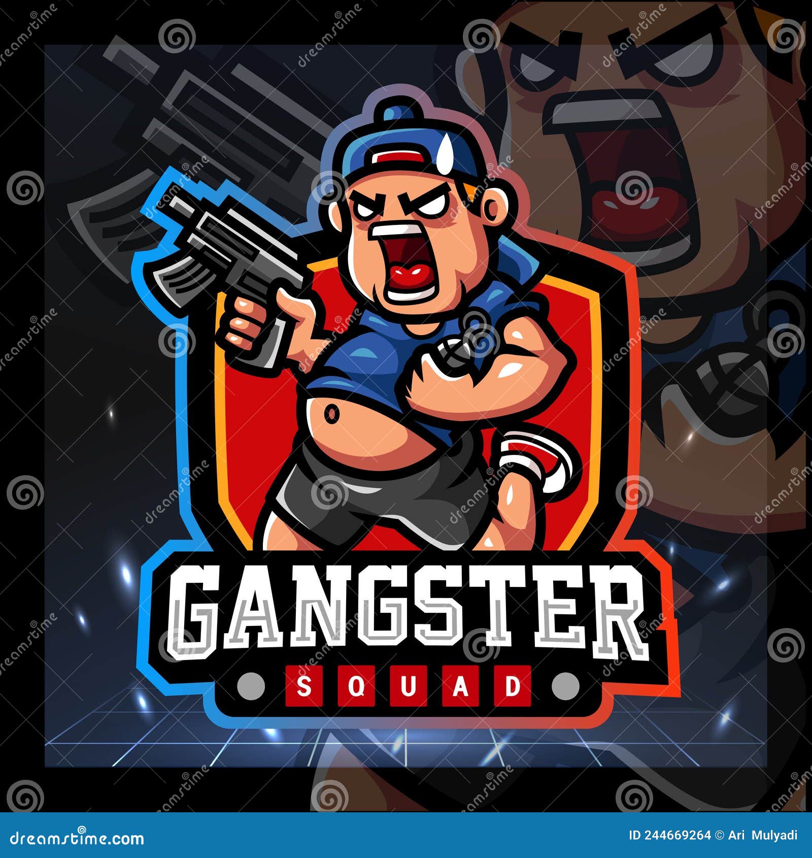 Bad Boy Mascot. Esport Logo Badge Stock Vector - Illustration of ...