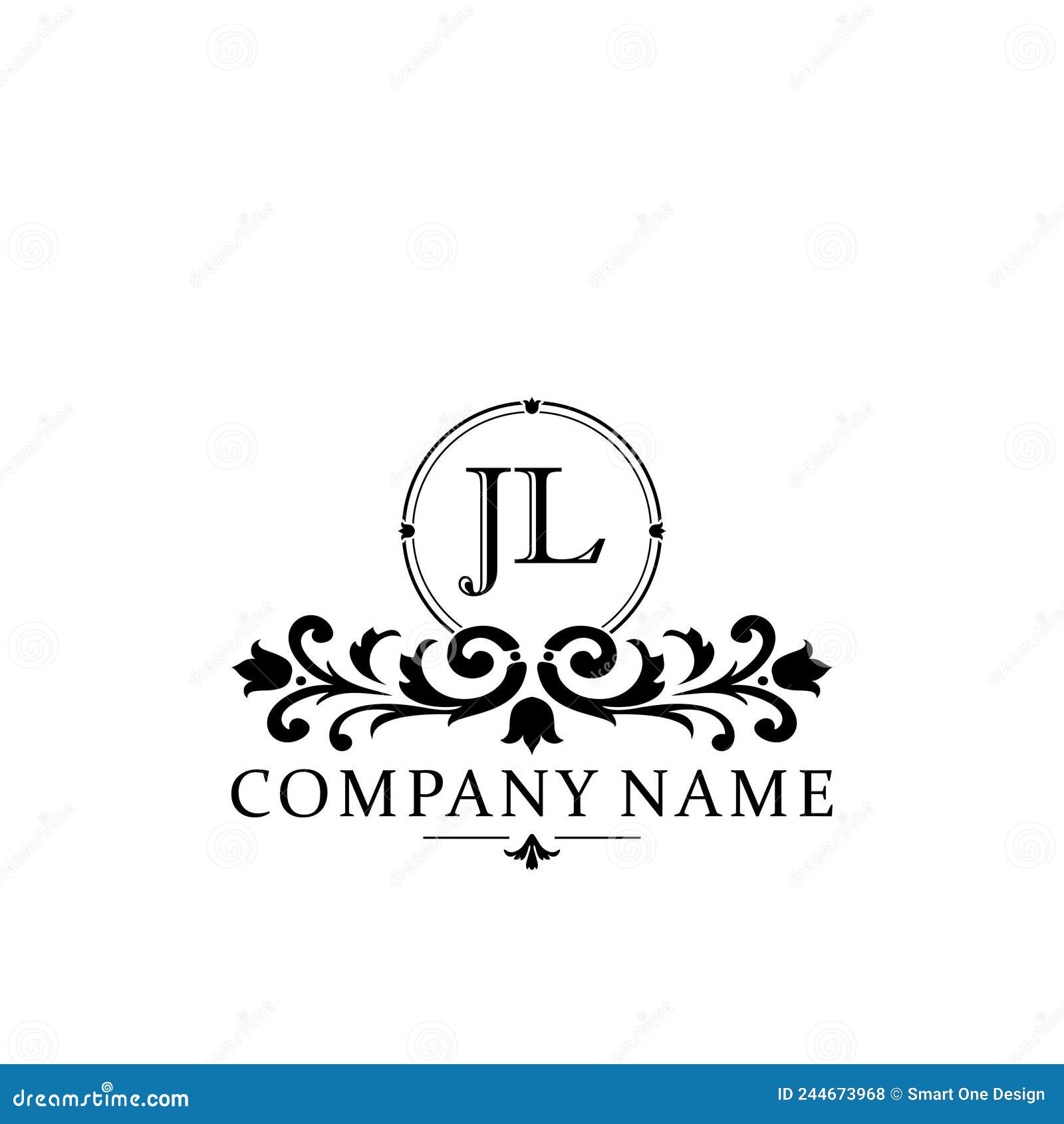Letter Initial JL with Luxury Template. Luxury Gold Vector Logo Design ...