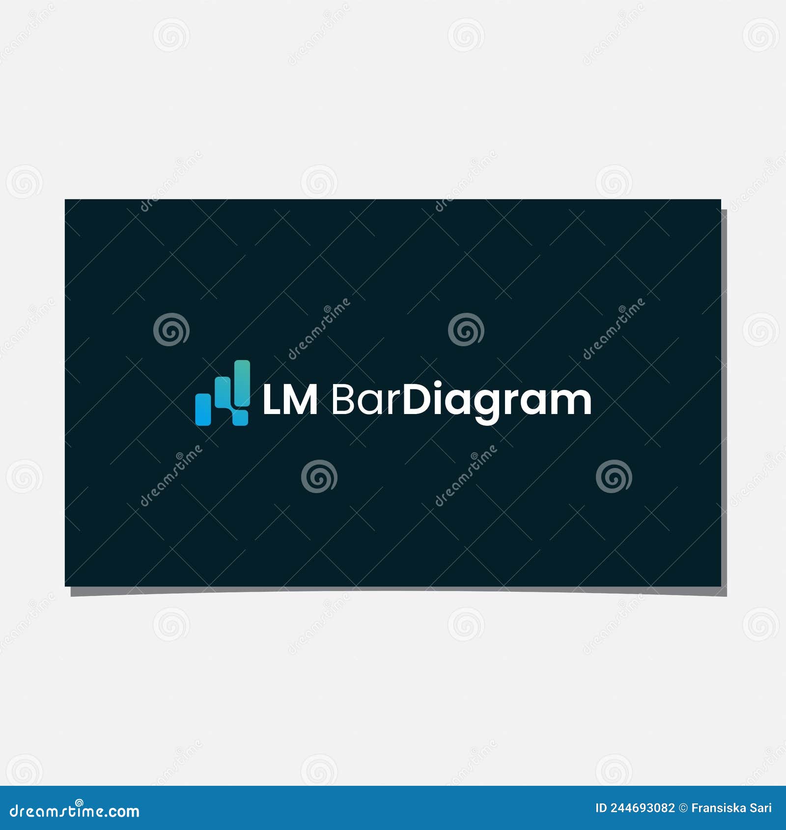 LM or ML BAR DIAGRAM DIGITAL LOGO Stock Vector - Illustration of logo ...