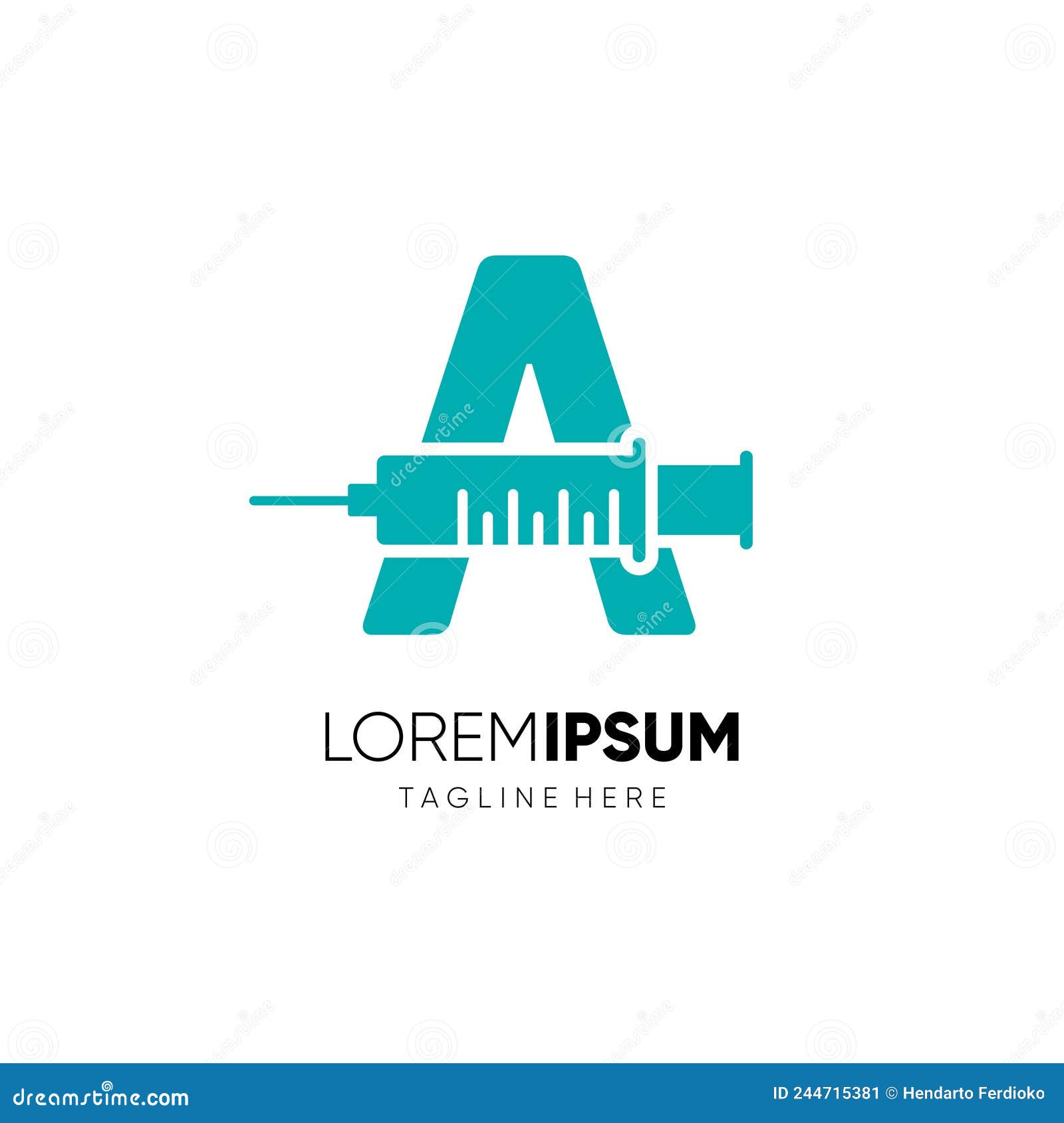 Letter a Injection Logo Design Vector Icon Graphic Stock Vector ...