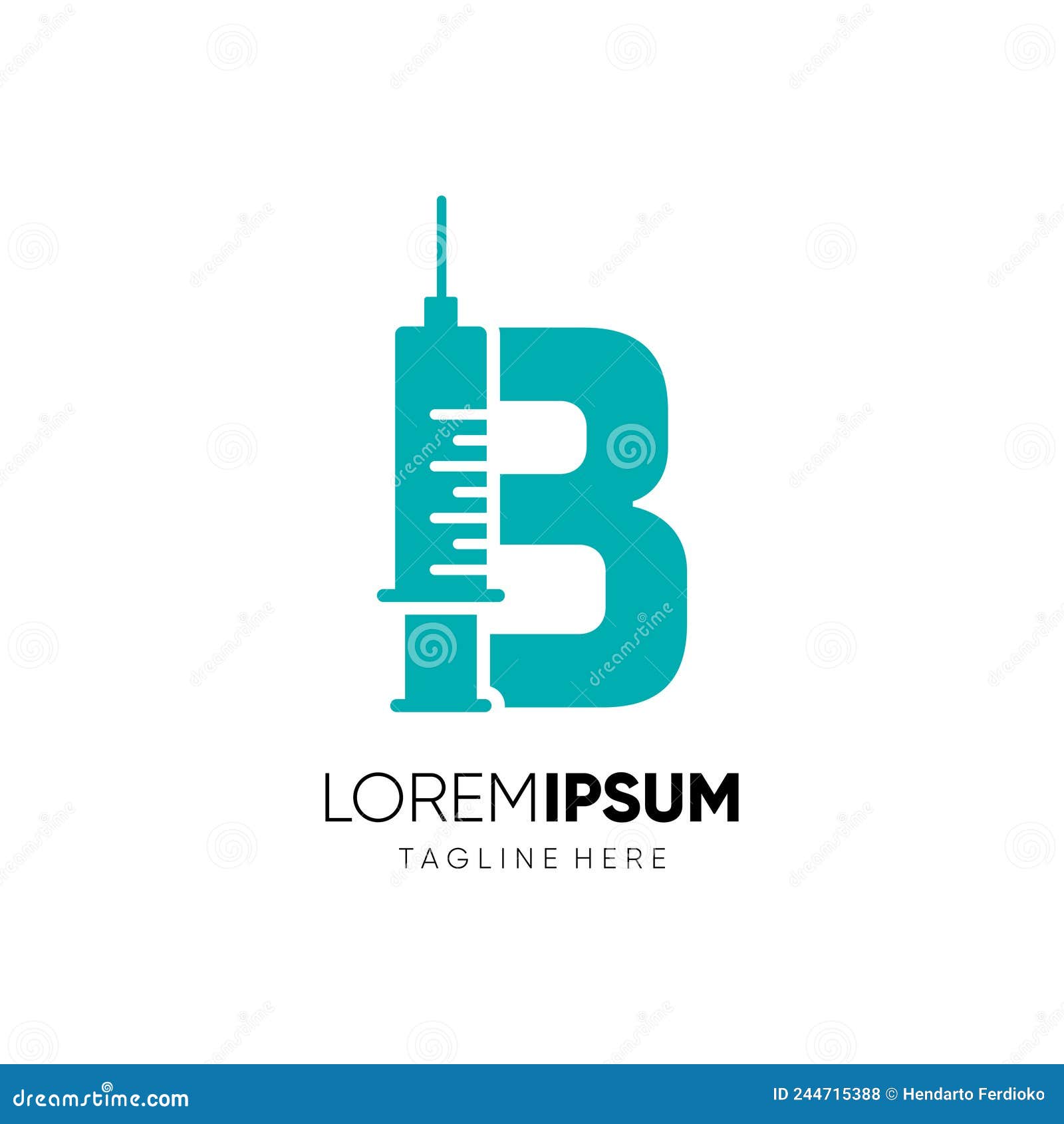 Letter B Injection Logo Design Vector Icon Graphic Stock Vector ...