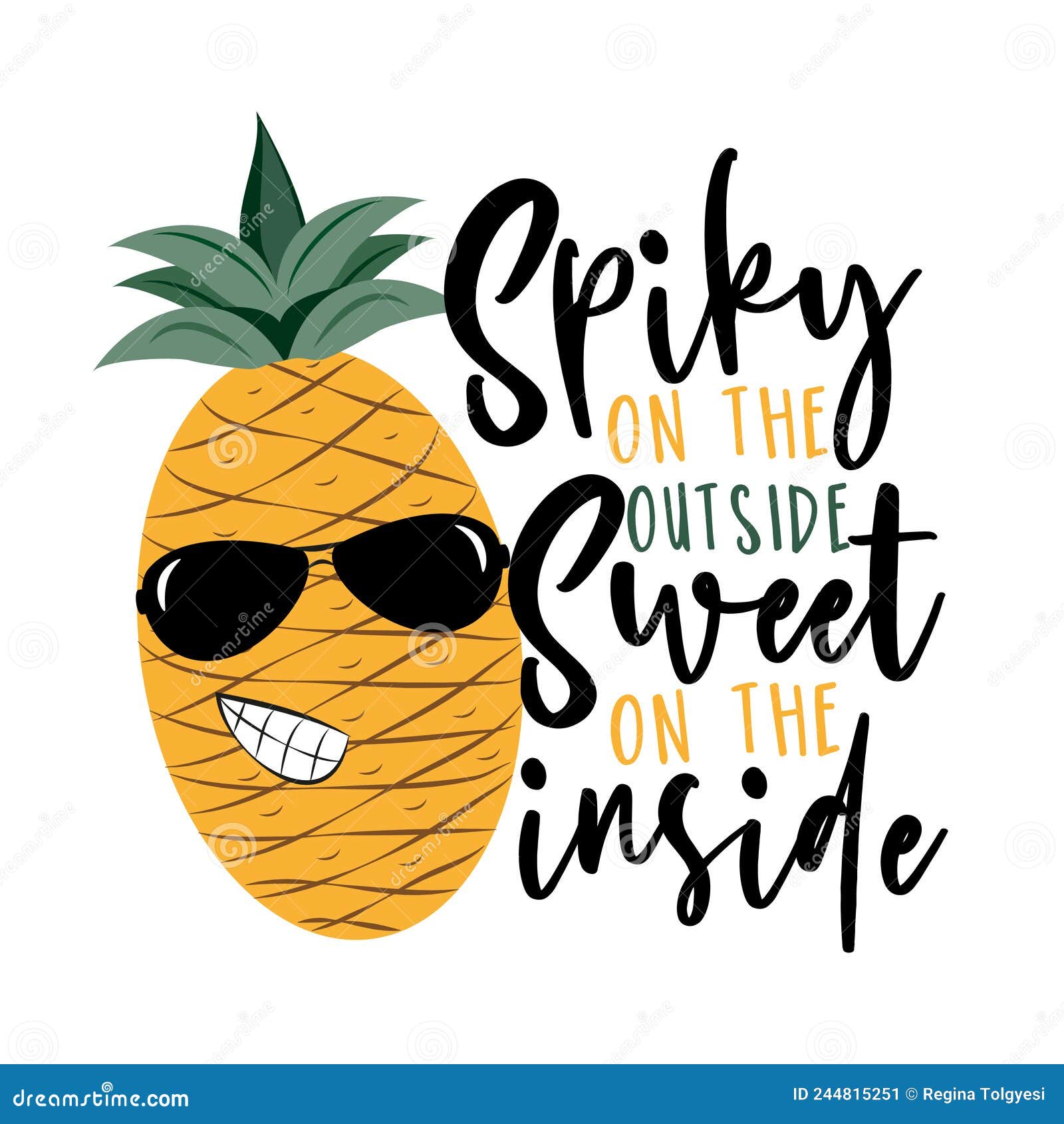 Spiky Pineapple Texture Royalty-Free Illustration | CartoonDealer.com ...