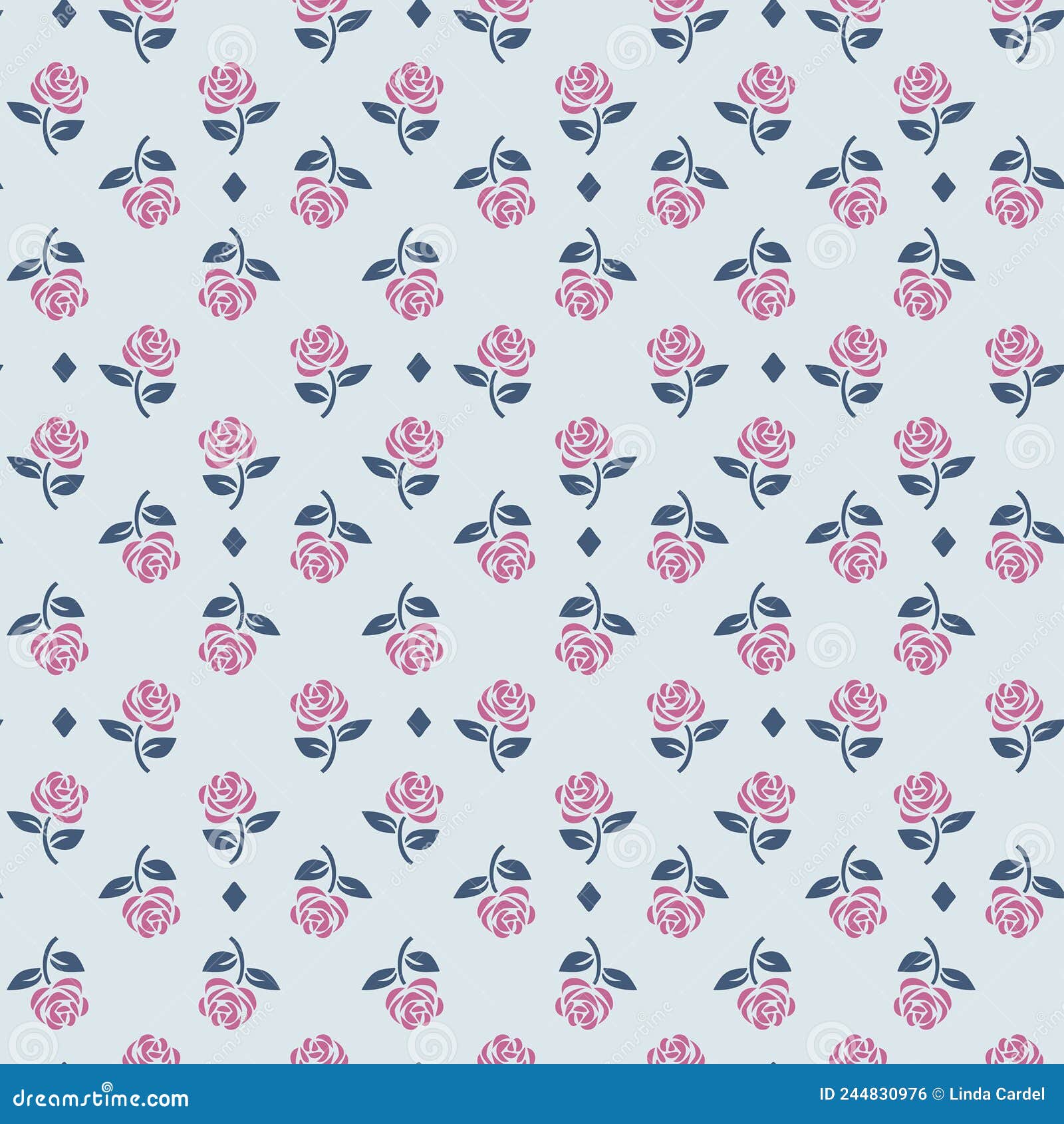 Small rose print stock vector. Illustration of modern - 244830976