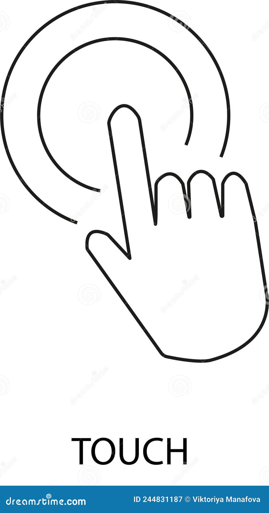 Depiction of the Five Senses. Touch Stock Vector - Illustration of lips ...