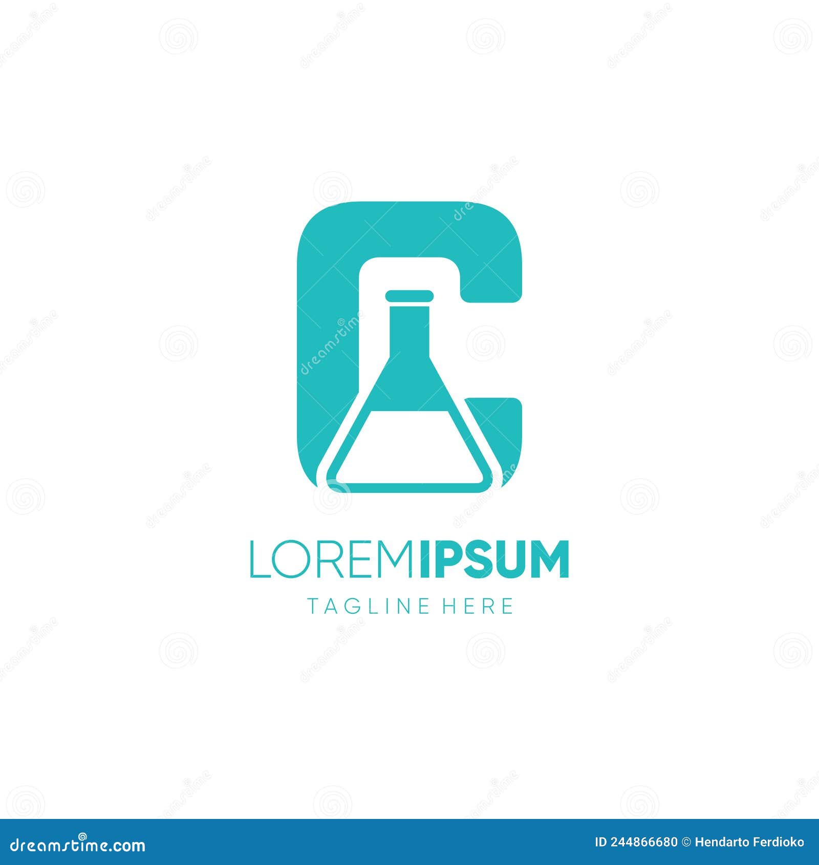 Letter C Bottle Lab Science Logo Design Vector Icon Graphic Stock ...