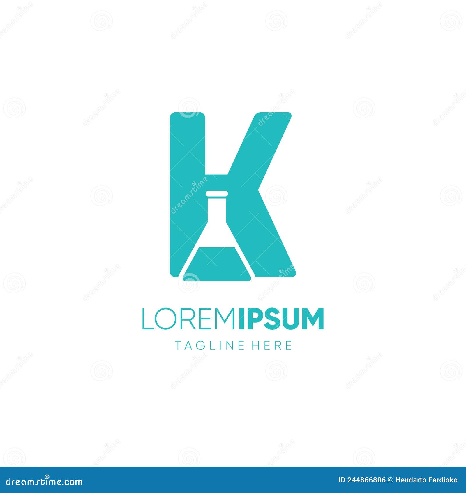 Letter K Bottle Lab Science Logo Design Vector Icon Graphic Stock ...