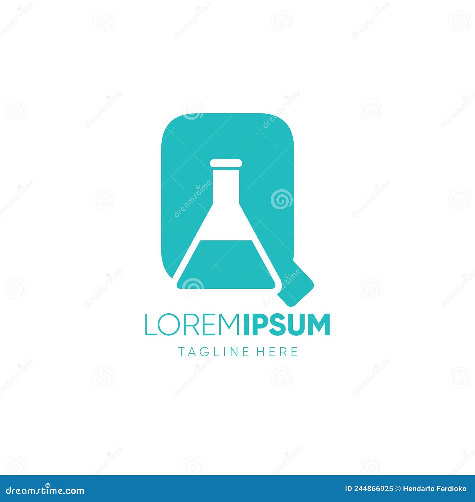 Letter Q Bottle Lab Science Logo Design Vector Icon Graphic Stock ...