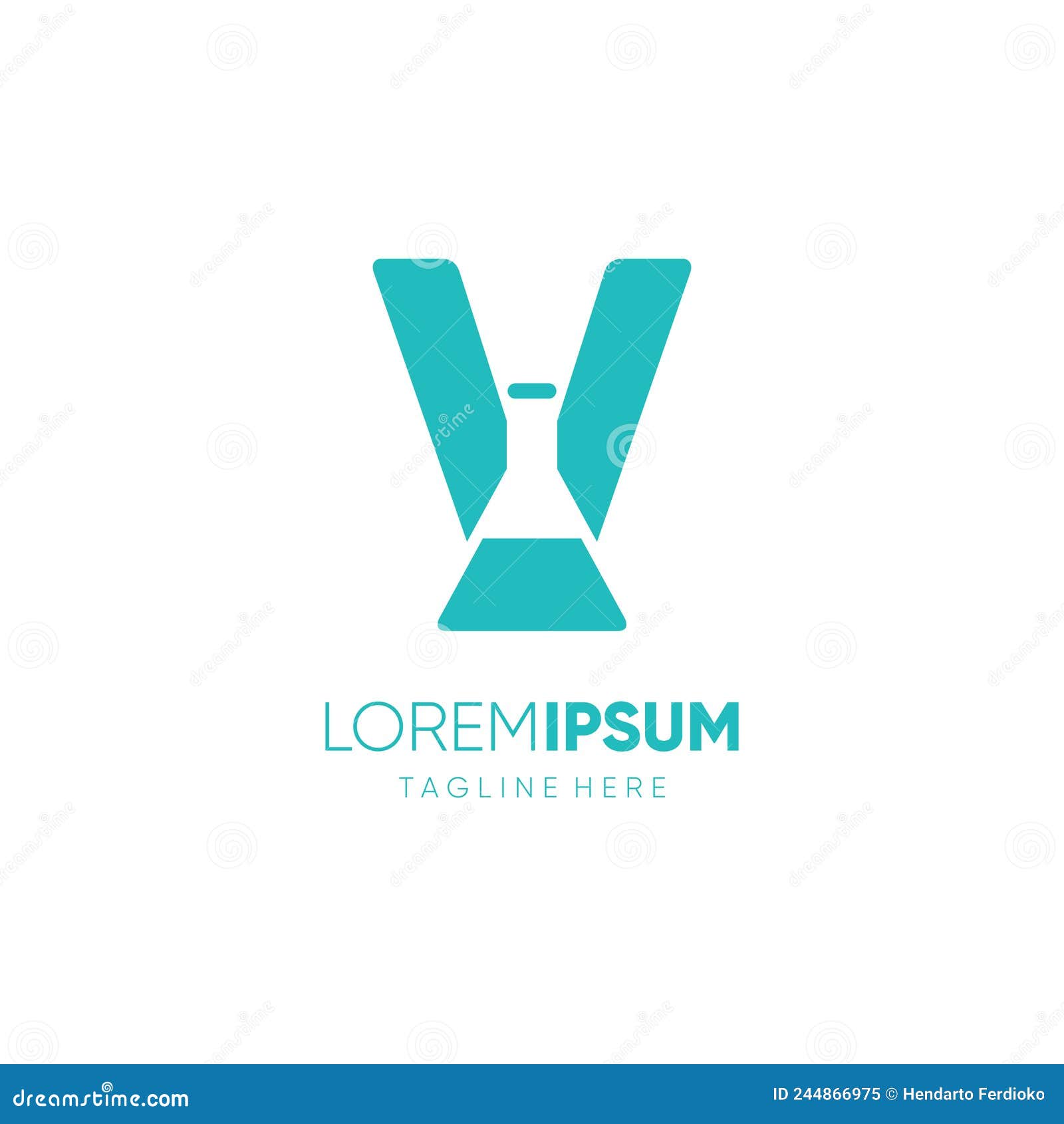 Letter V Bottle Lab Science Logo Design Vector Icon Graphic Stock ...