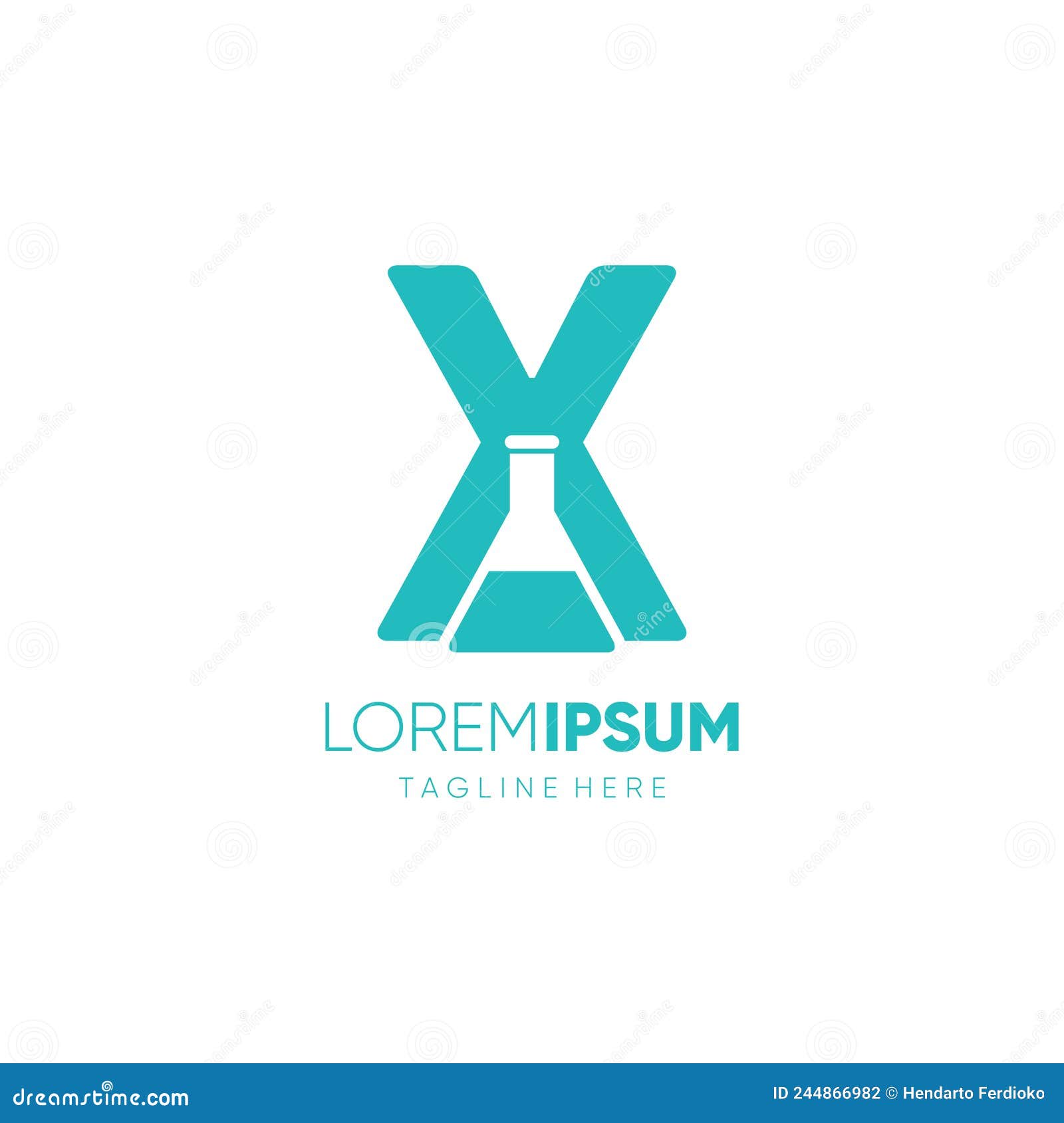 Letter X Bottle Lab Science Logo Design Vector Icon Graphic Stock ...