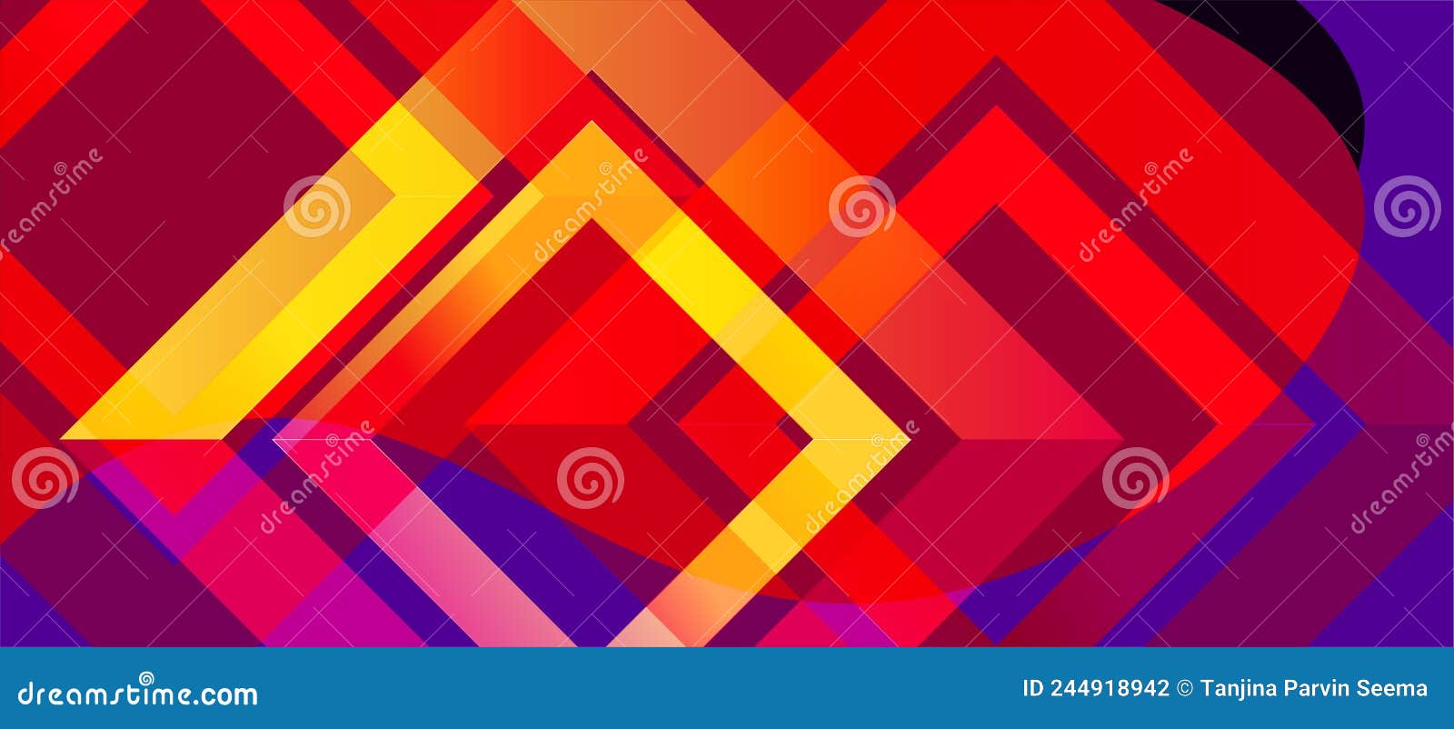 Abstract Red Rectangle Shape Background Stock Vector - Illustration of ...