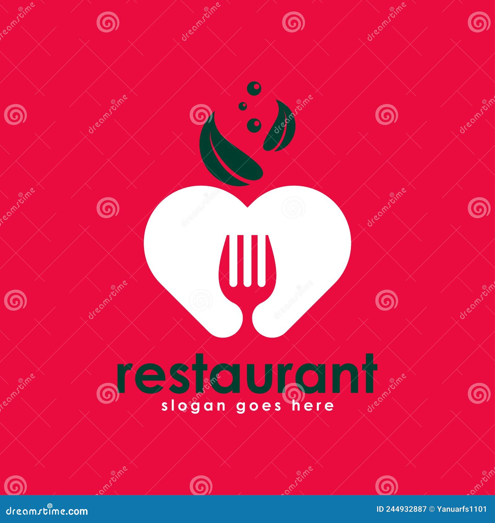 Restaurant Logo Design Concept Vector Stock Illustration - Illustration ...