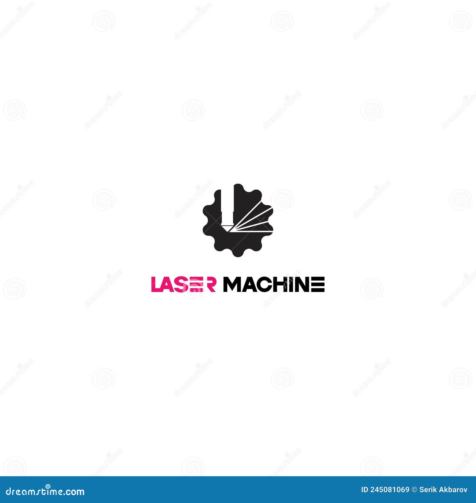 Illustration Consisting of an Image of a Laser Cutting Machine Stock ...