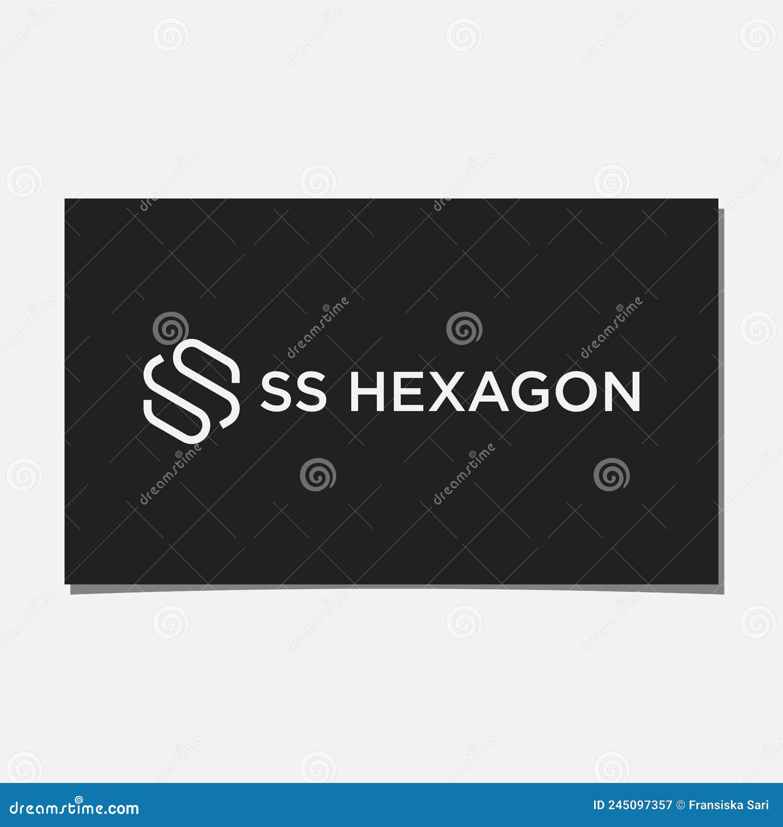 SS HEXAGON LOGO stock vector. Illustration of letter - 245097357