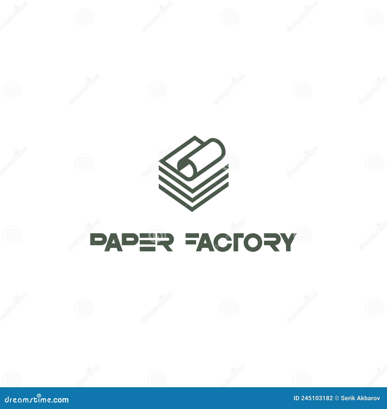 Paper factory . stock vector. Illustration of nillustration - 245103182
